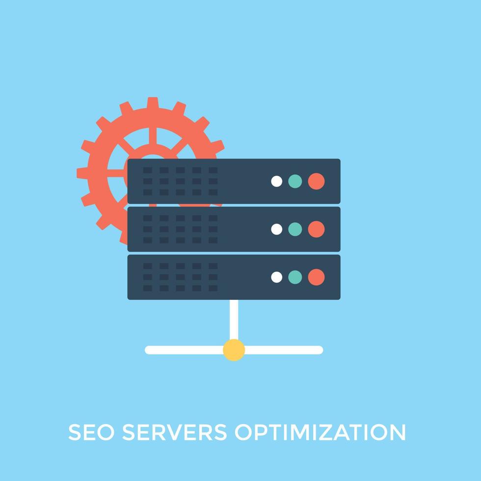 Seo Server Optimization 5052165 Vector Art at Vecteezy