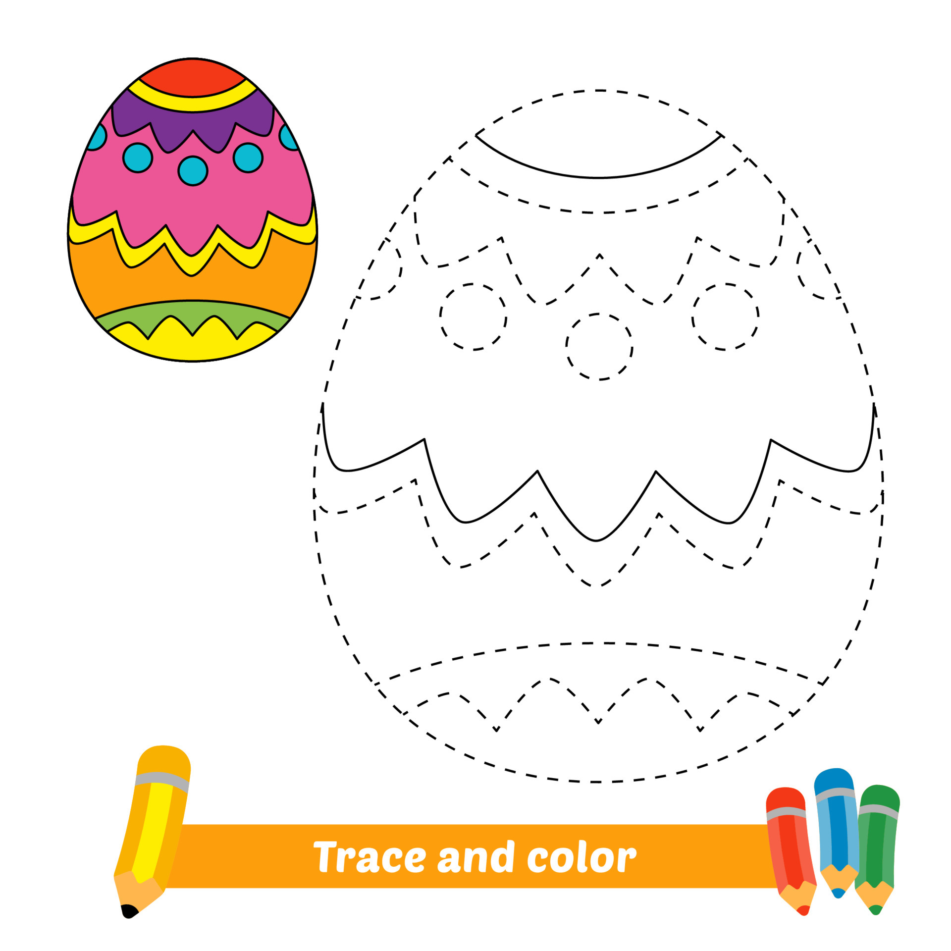 Easter Trace Vector Art, Icons, and Graphics for Free Download
