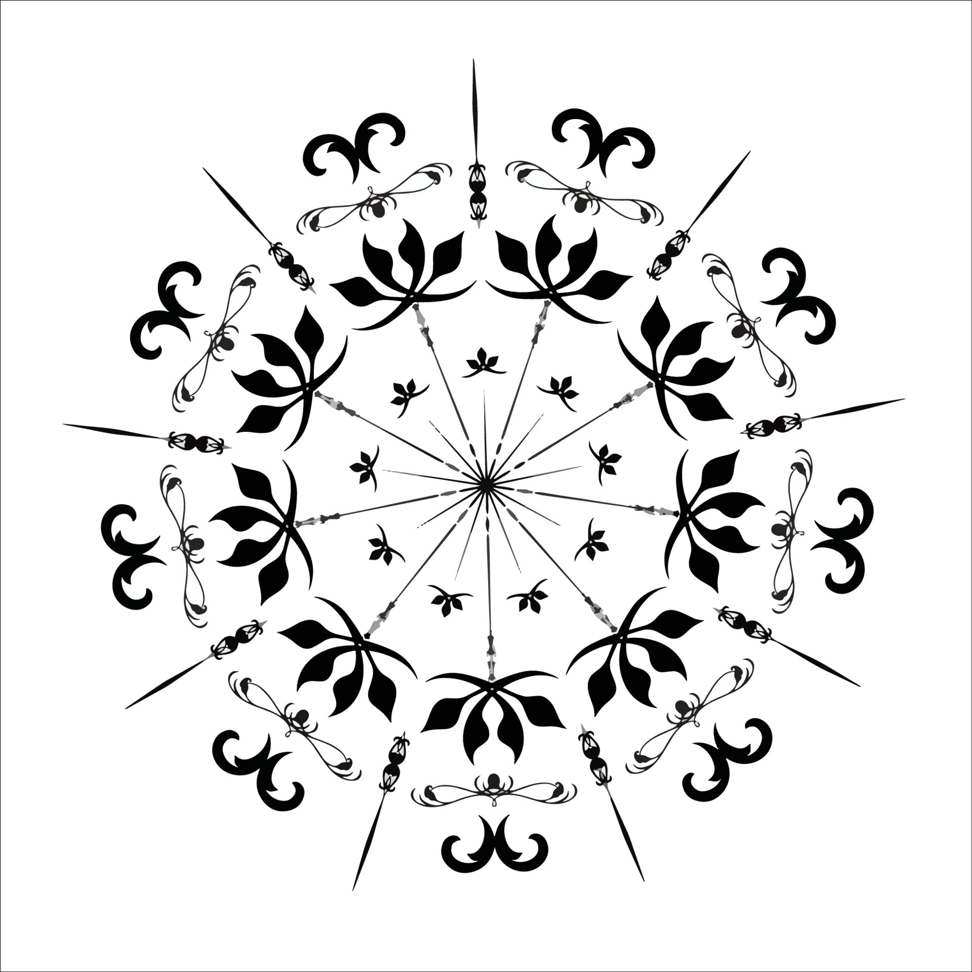 Decorative round pattern hand drawn vector illustration. 5057635 Vector ...