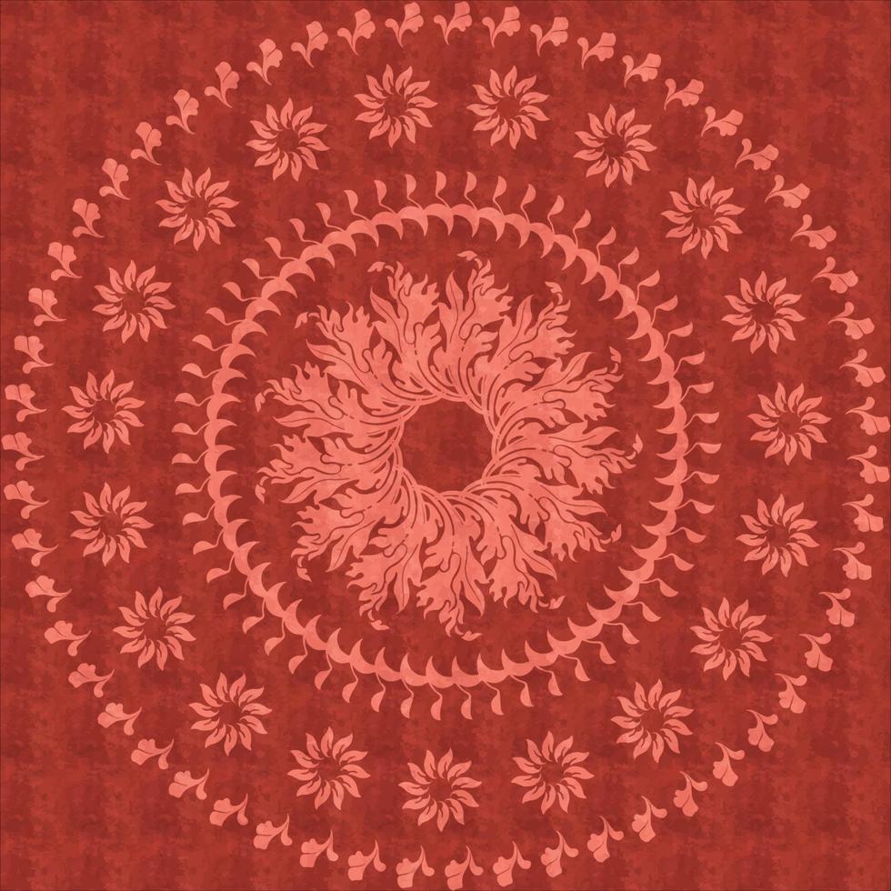 Decorative round pattern hand drawn vector illustration. 5058013 Vector ...