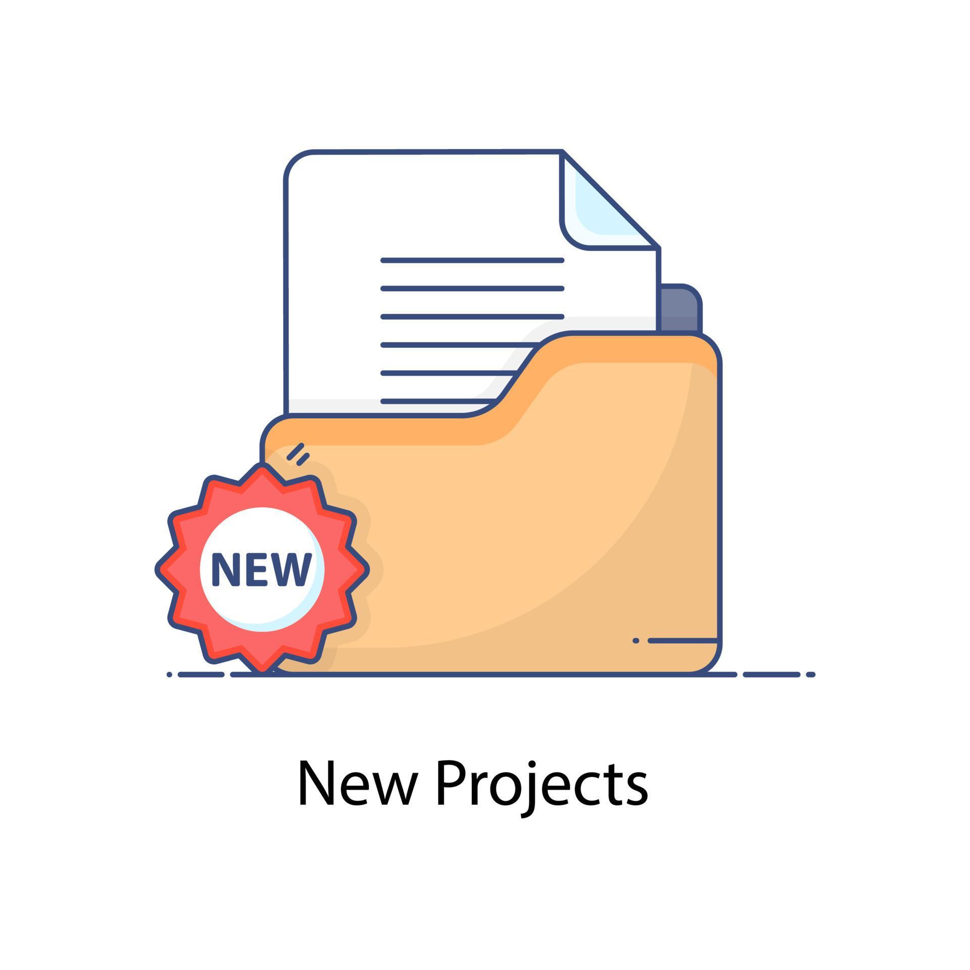 Gear with folder an icon of new project 5069660 Vector Art at Vecteezy