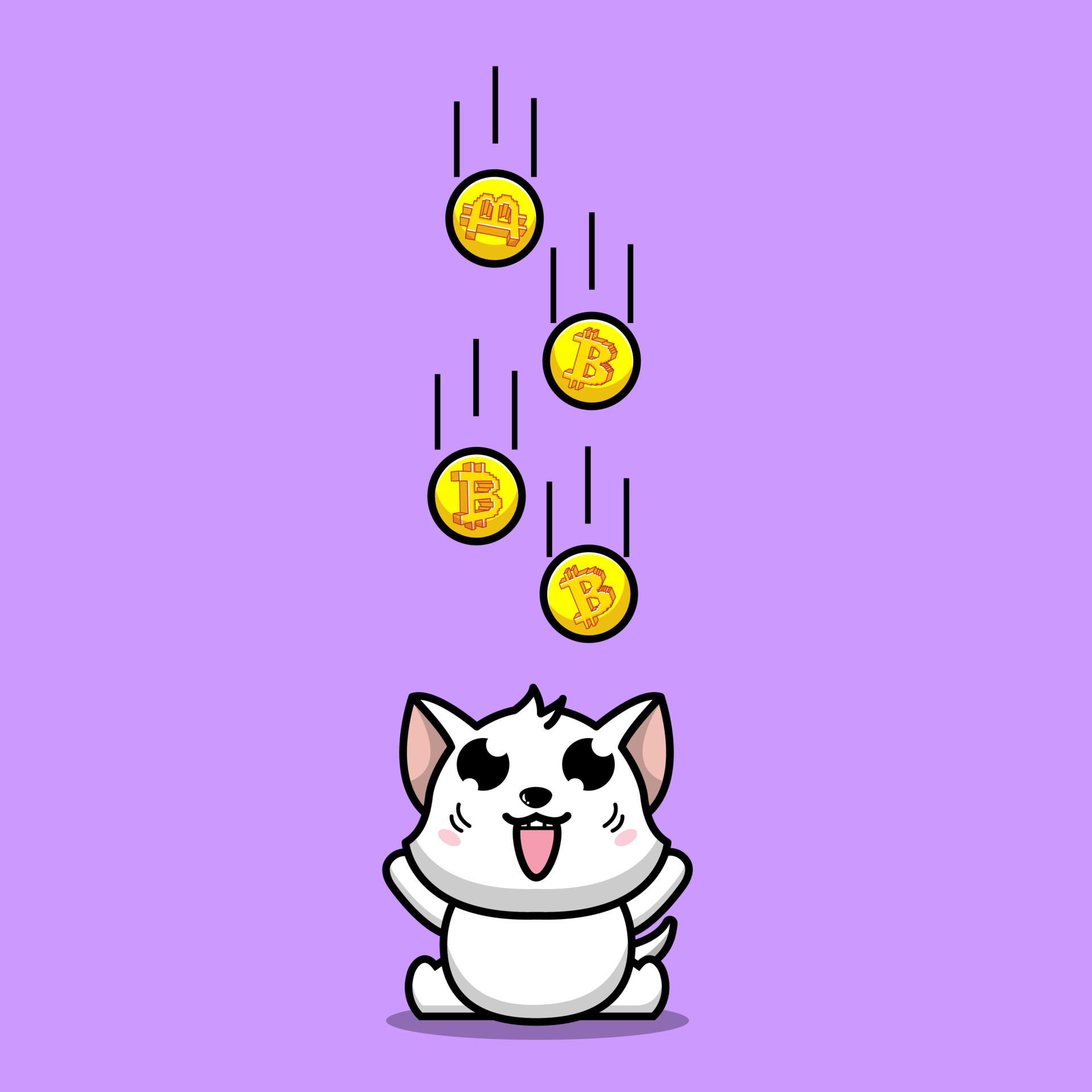 Cat waiting bitcoin 5069884 Vector Art at Vecteezy Cat waiting bitcoin 5069884 Vector Art at Vecteezy