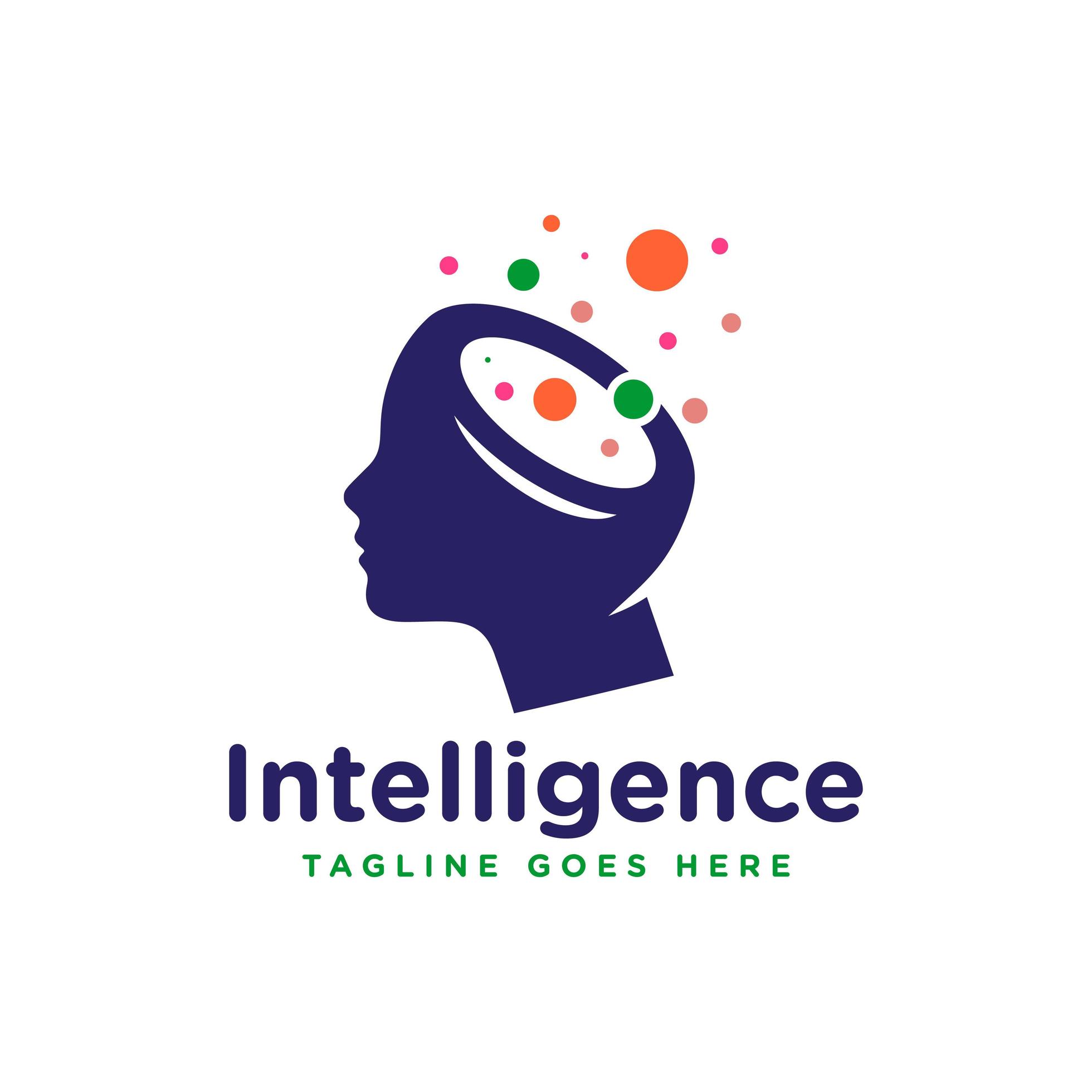 human brain intelligence logo 5072310 Vector Art at Vecteezy