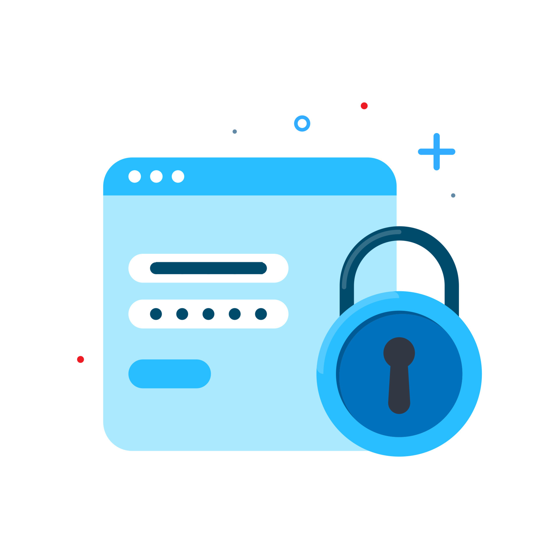 Pin Code Password Protection Secure Concept Illustration Flat Design Vector Eps10 Modern