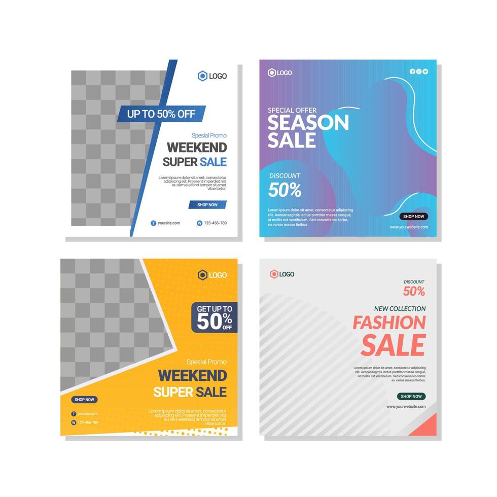 Social media template design 5079713 Vector Art at Vecteezy