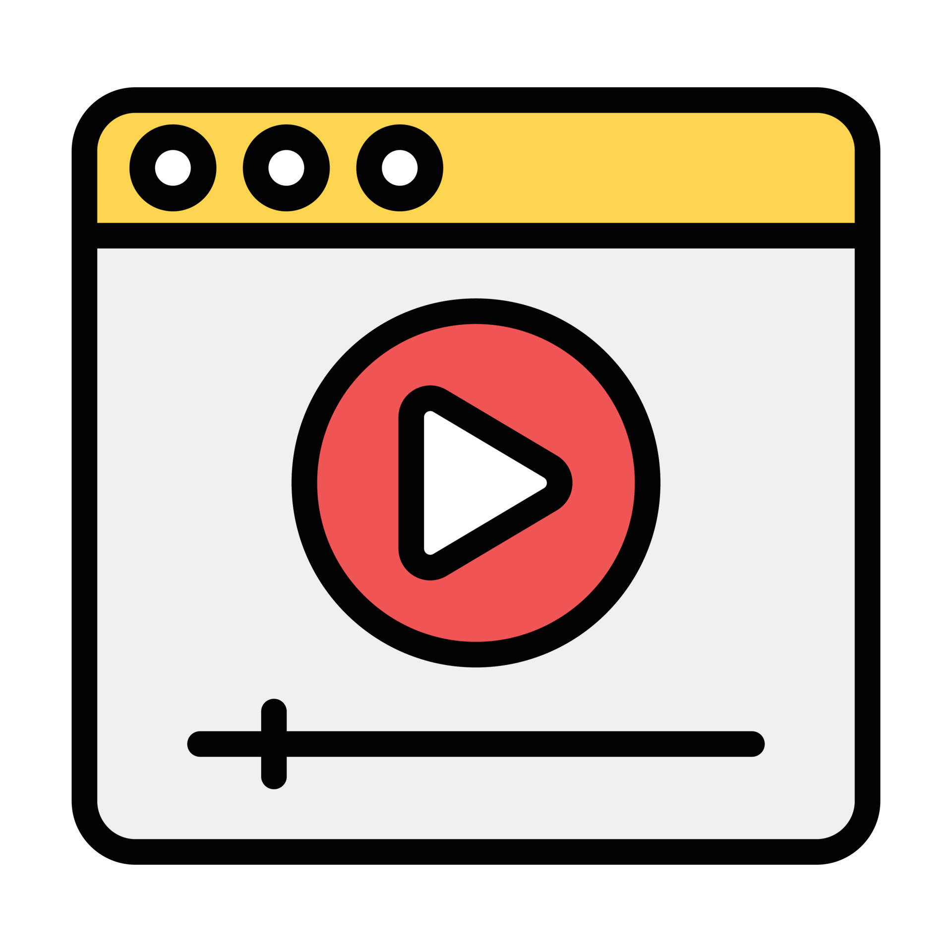 Web video icon in flat vector design 5083129 Vector Art at Vecteezy