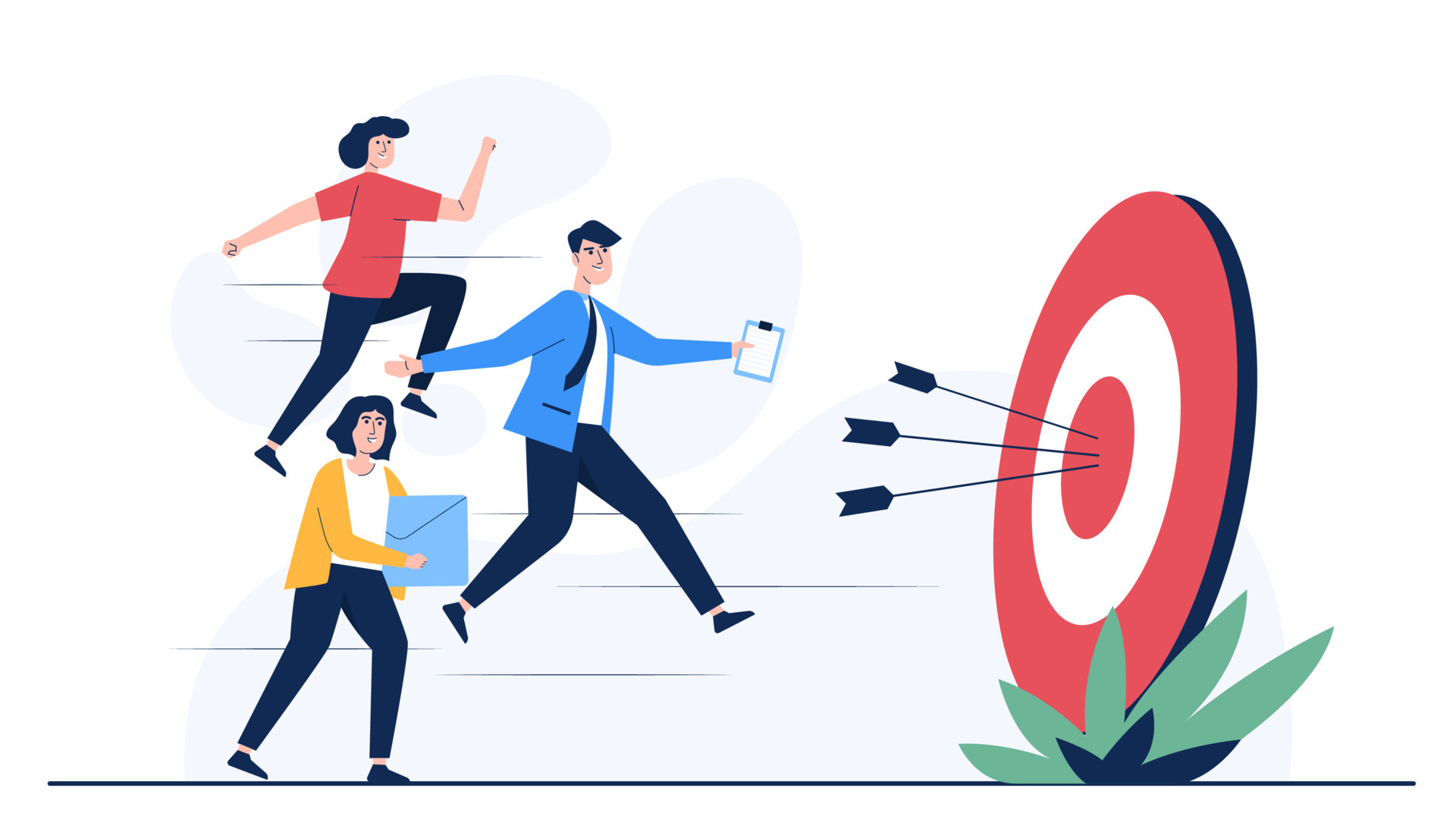 Concentration and focus on business goal or target, Business goal ... Concentration and focus on business goal or target, Business goal ...