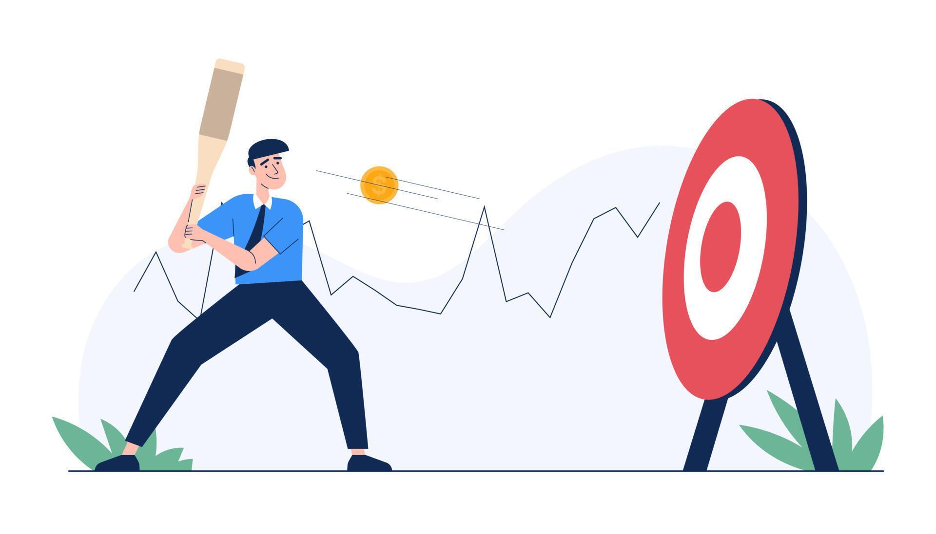 Concentration and focus on business goal or target, Business goal ... Concentration and focus on business goal or target, Business goal ...