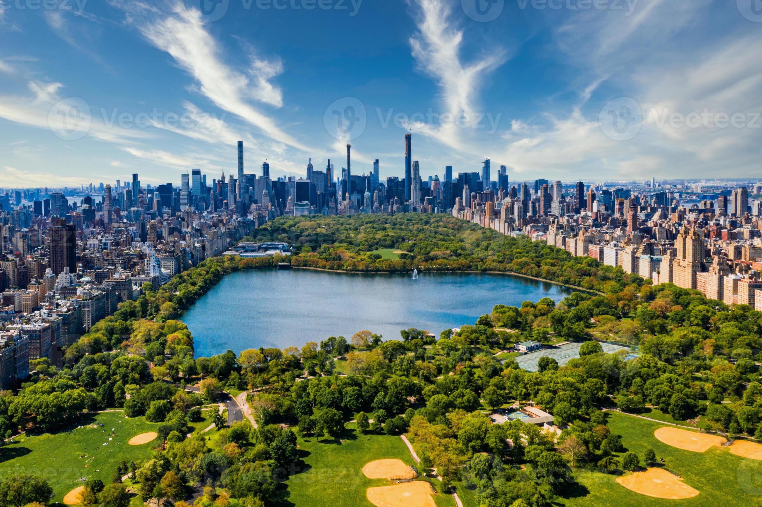 Central Park aerial view in Manhattan, New York. huge beautiful park is ... Central Park aerial view in Manhattan, New York. huge beautiful park is ...