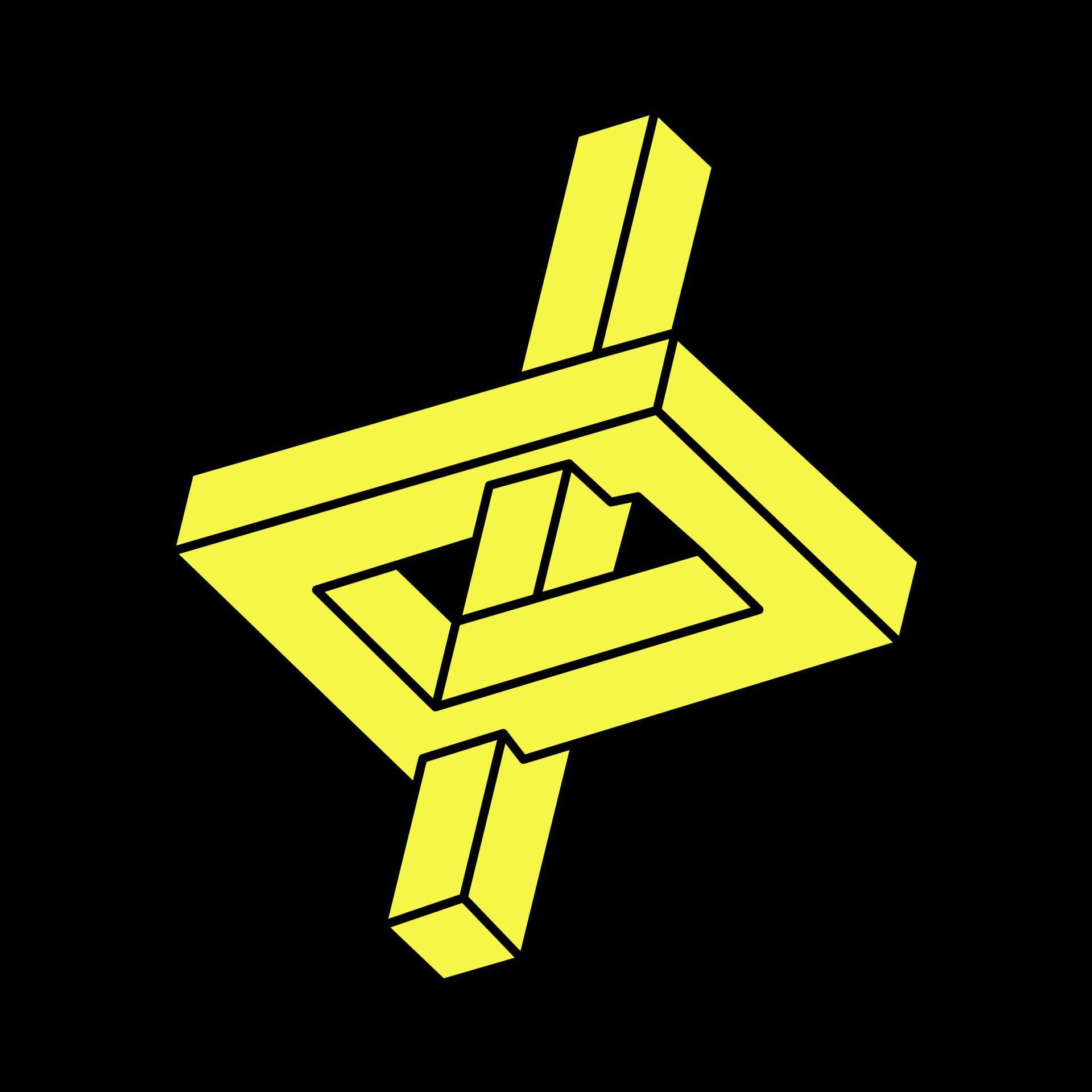 Optical Illusion Escher Style Impossible Shapes Linear Infinite Object Abstract Eternal