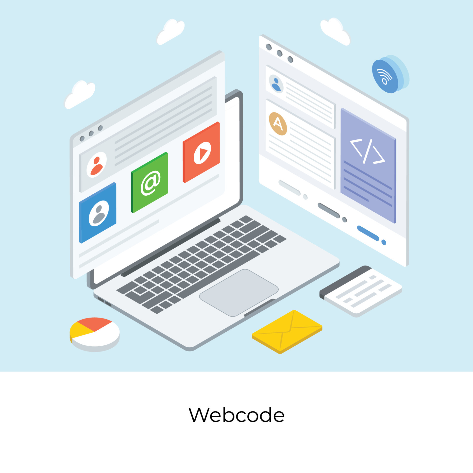 conceptos de código web 5095166 Vector en Vecteezy