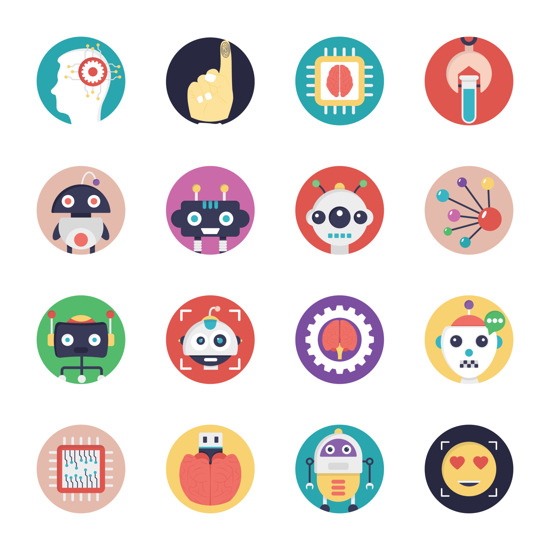 Artificial Intelligence Elements 5095181 Vector Art at Vecteezy