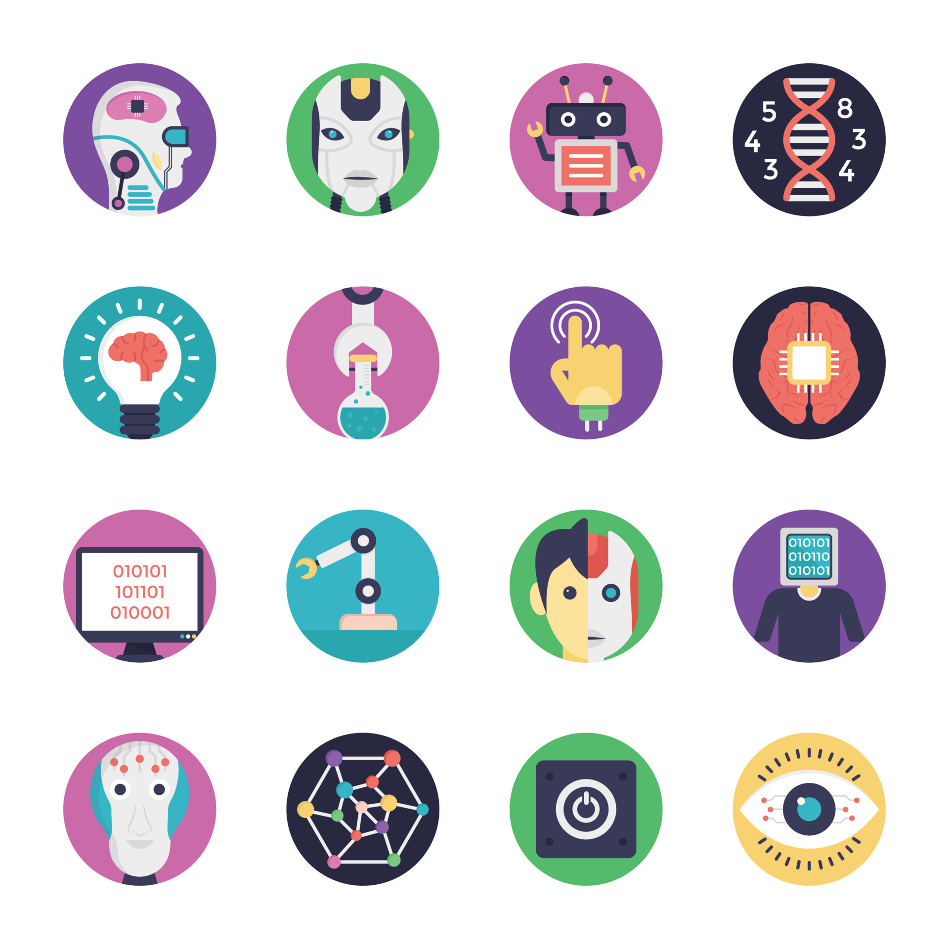 Artificial Intelligence Concepts 5095182 Vector Art at Vecteezy