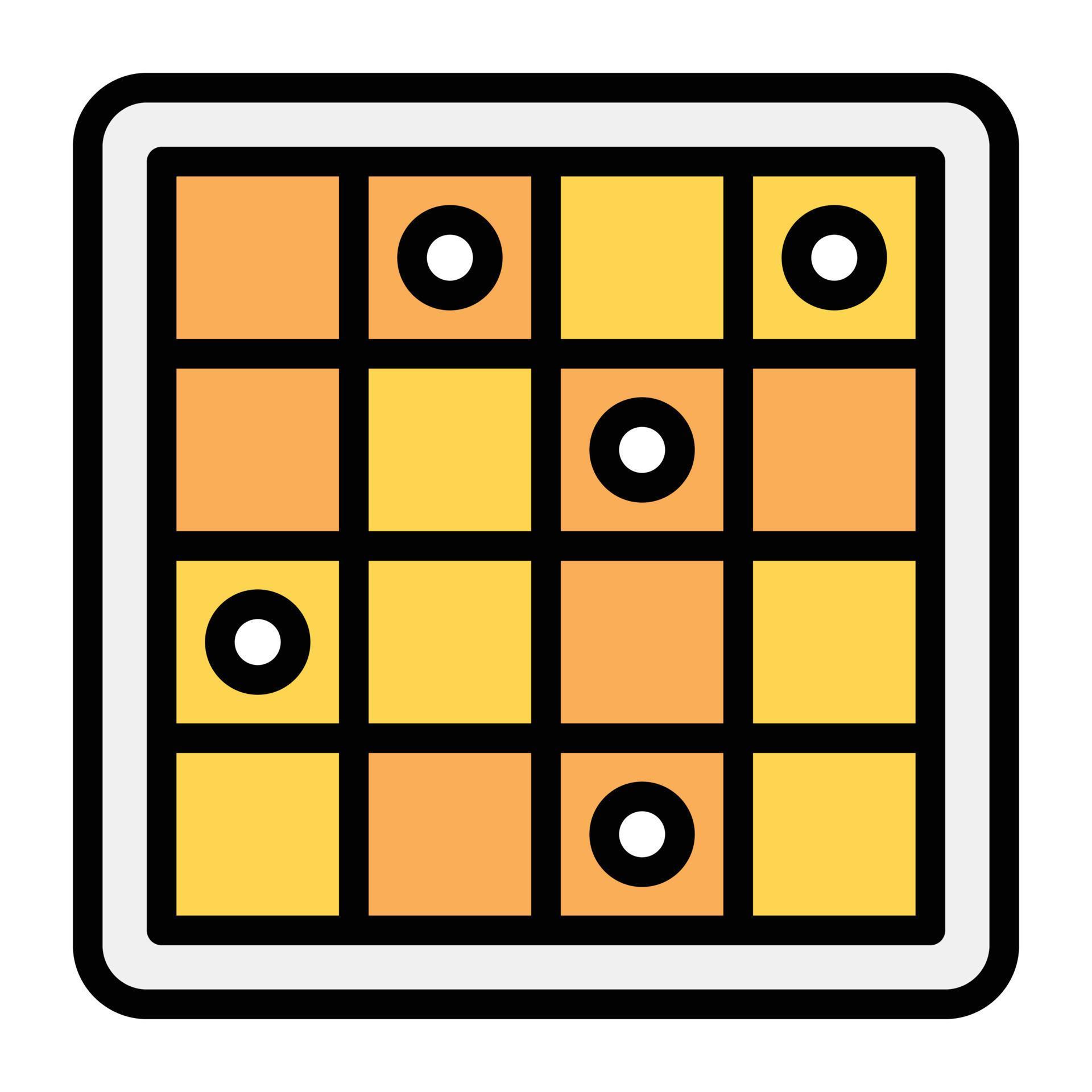 A chess game board, flat design of checkers icon 5096657 Vector Art at ...