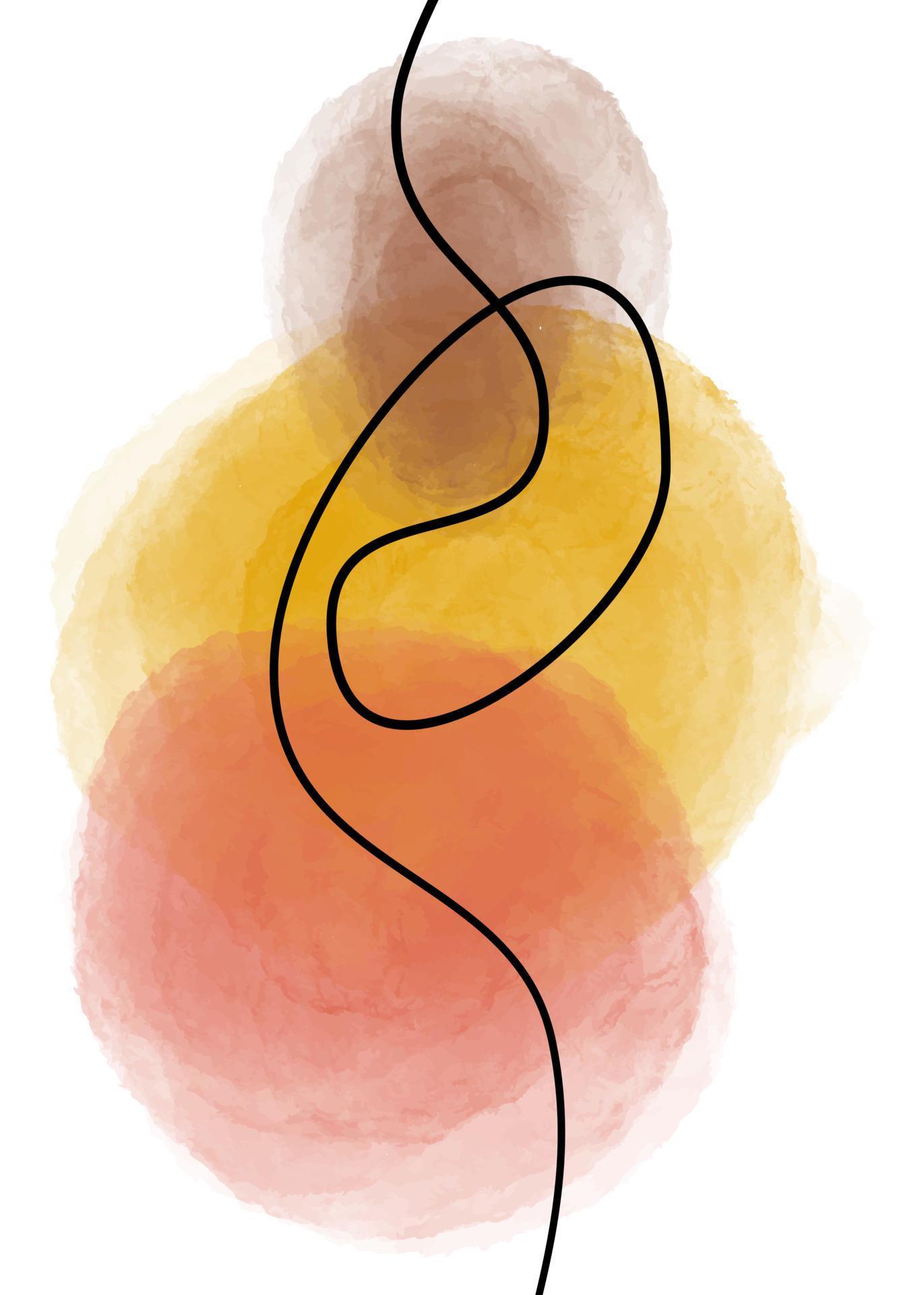 Creative minimalist hand painted. Abstract arts background . Vector ...