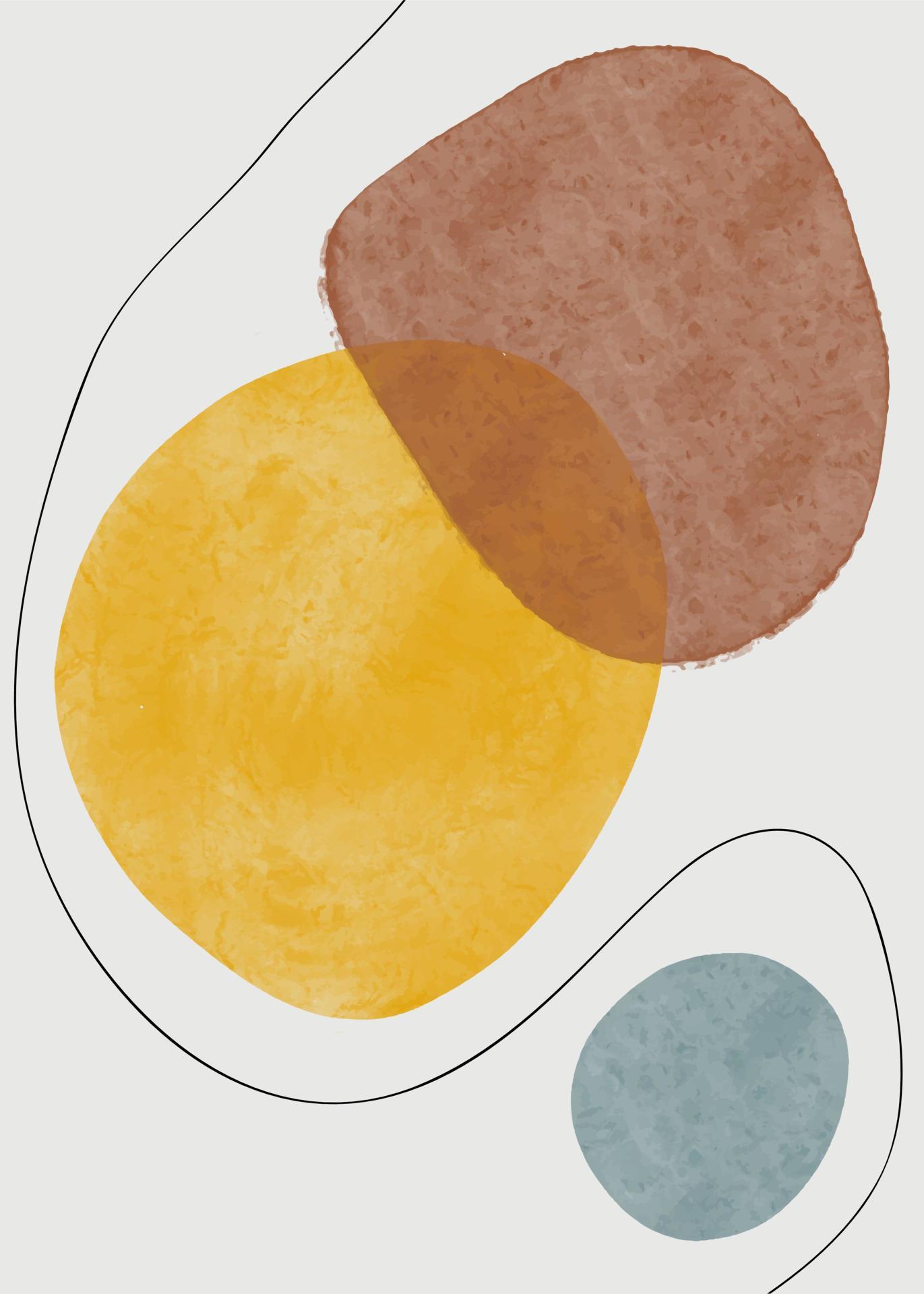 Creative minimalist hand painted. Abstract arts background . Vector ...