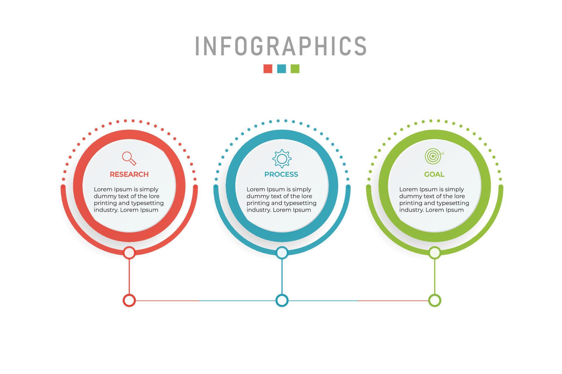 Business data visualization. Process chart. Abstract elements of graph ...