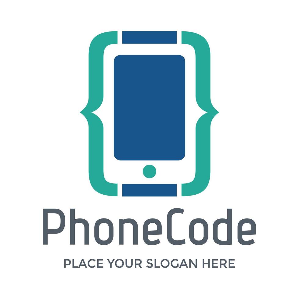 Phone Code Vector Logo Template This Design Use Mobile Symbol phone-code-vector-logo-template-this-design-use-mobile-symbol