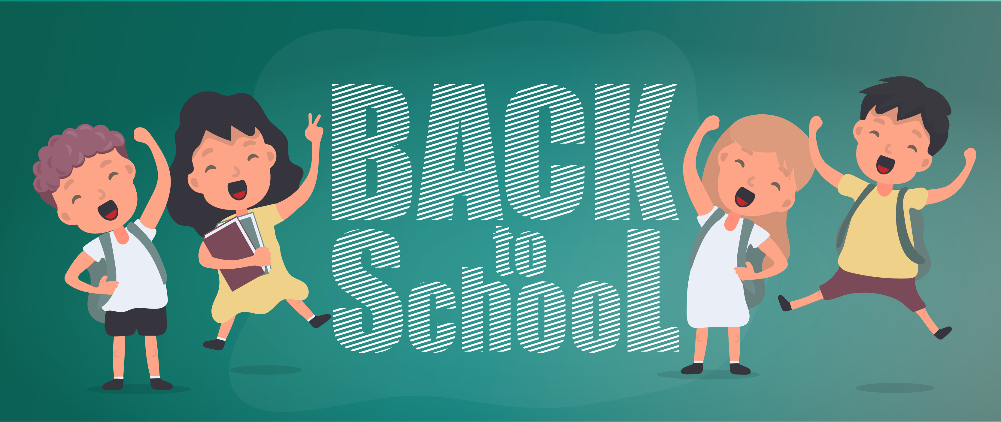 Back To School Banner Children Rejoice At The Start Of The School Year back-to-school-banner-children-rejoice-at-the-start-of-the-school-year