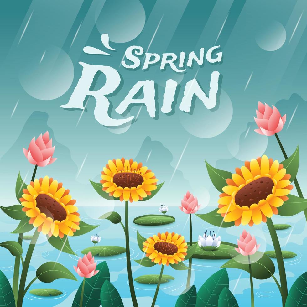 Spring Showers Background 5126485 Vector Art at Vecteezy