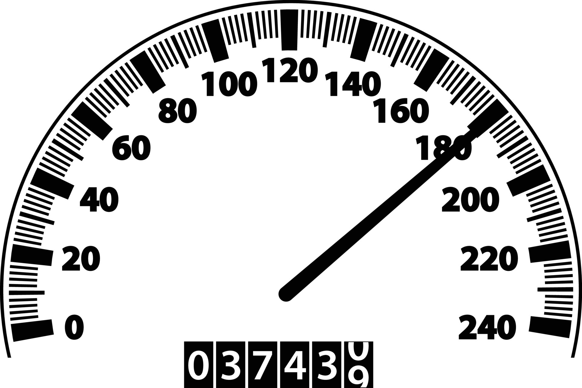 Black Speed Meter Design 5129419 Vector Art At Vecteezy
