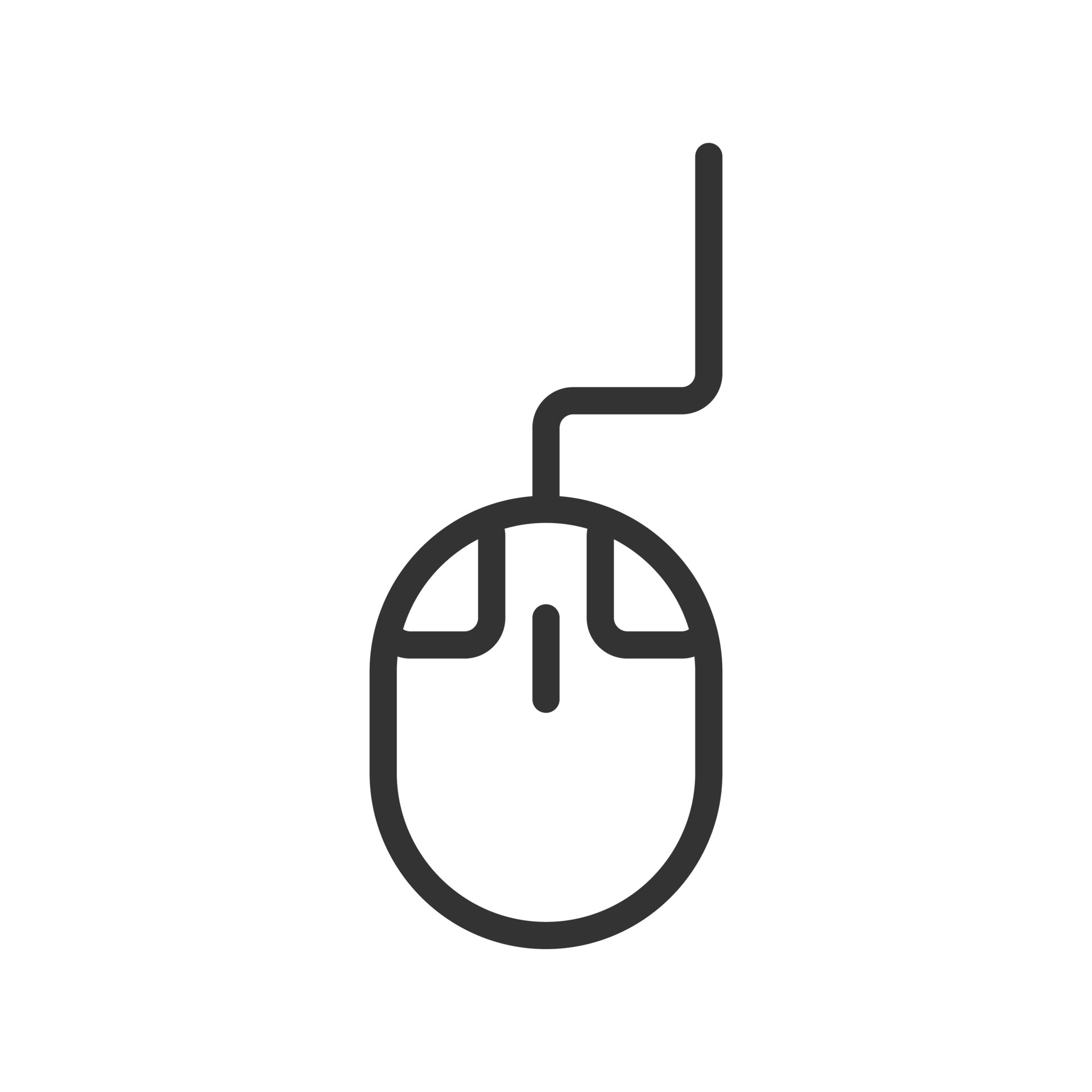 Computer Mouse Line Icon Vector 5129905 Vector Art At Vecteezy