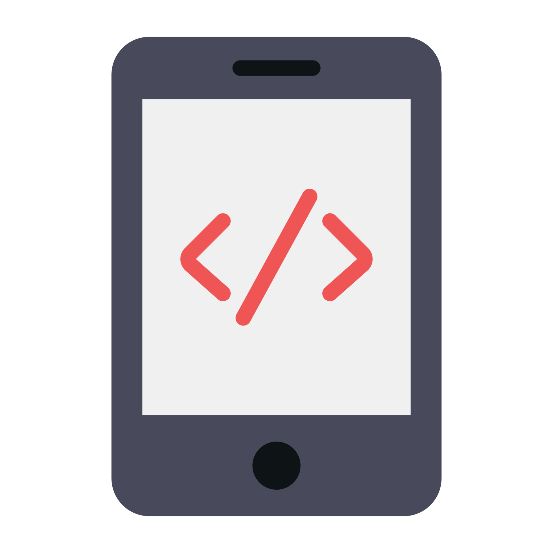 An icon design of mobile coding, flat style vector 5133489 Vector Art ...