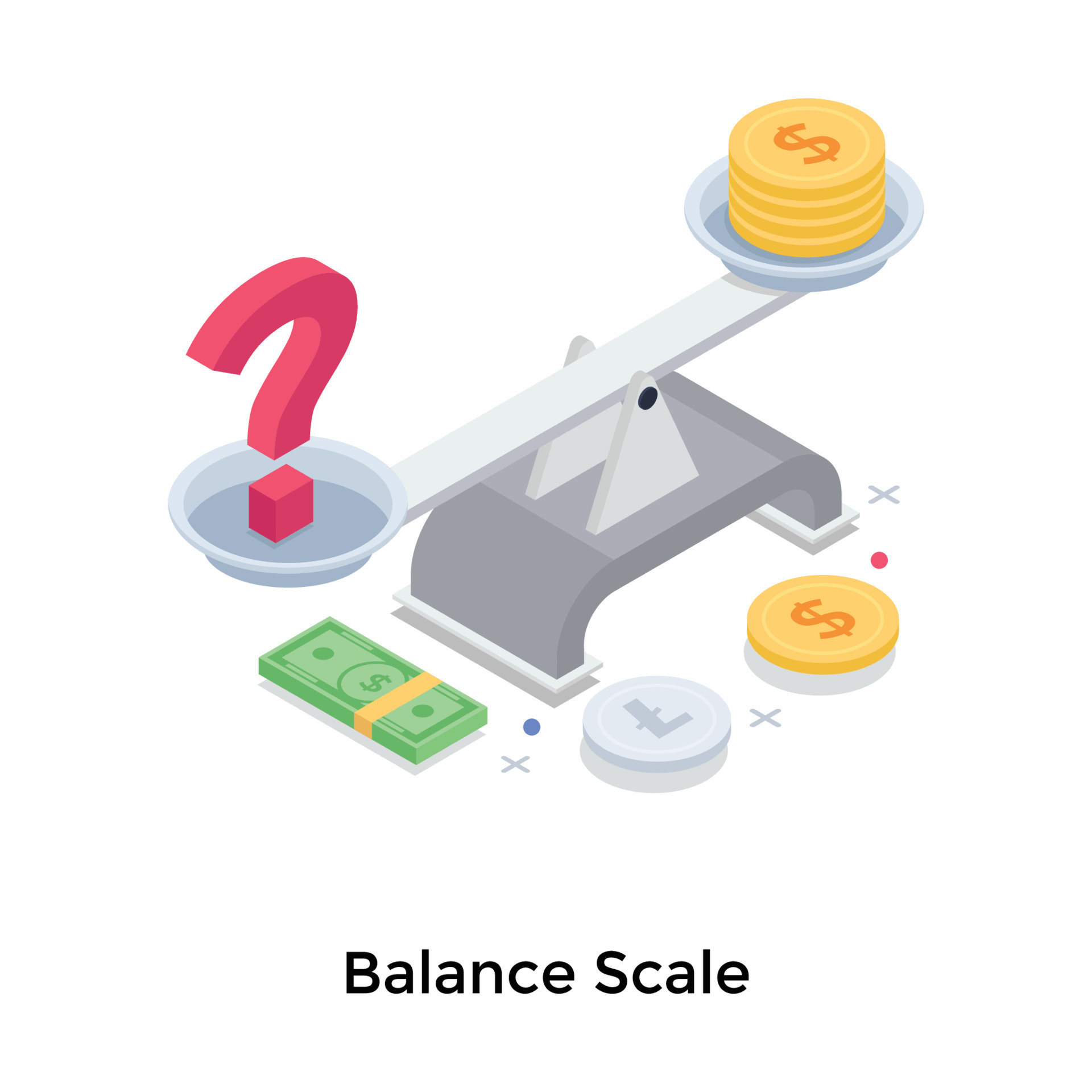 Balance Scale Concepts 5134519 Vector Art at Vecteezy