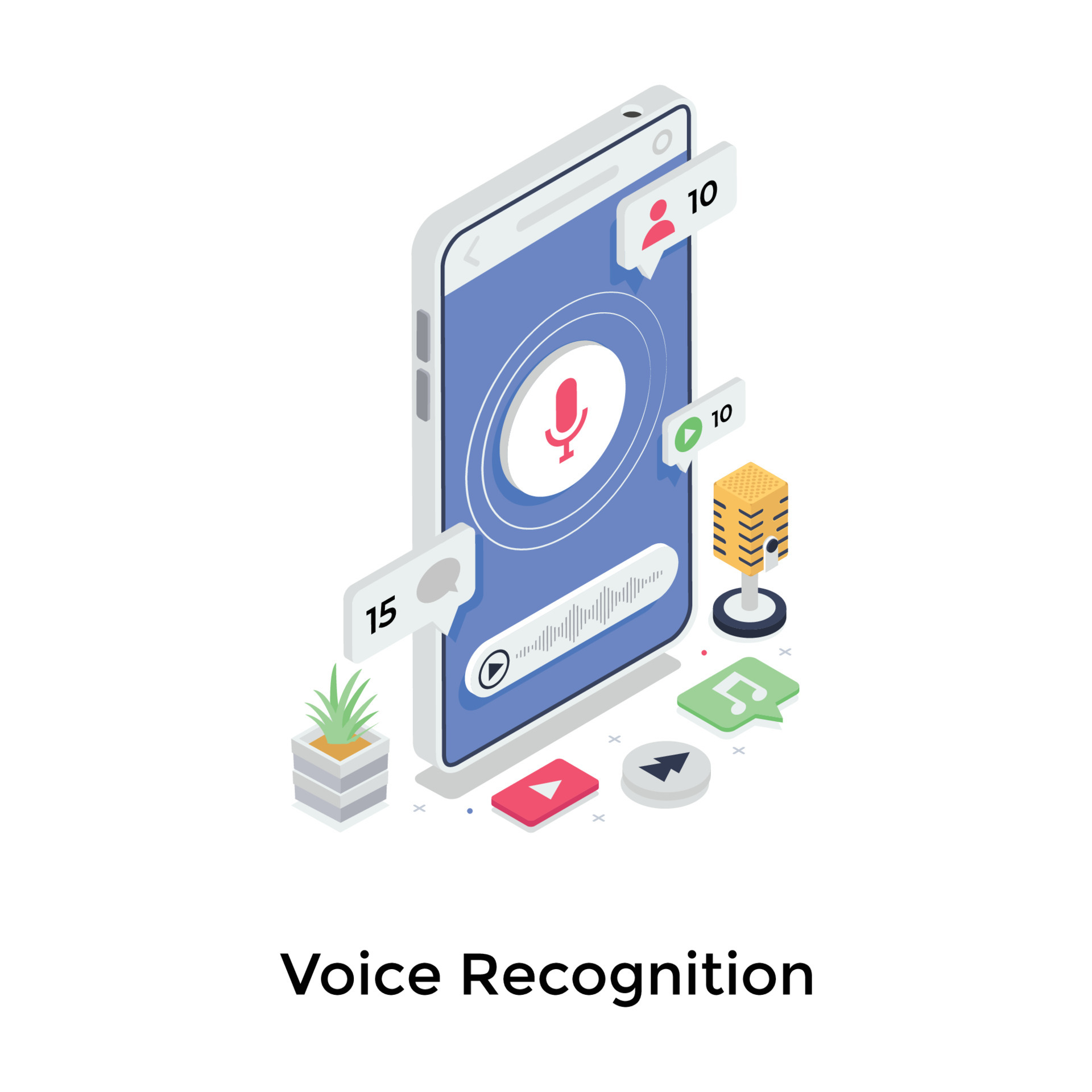 Voice Recorder Concepts 5134551 Vector Art at Vecteezy