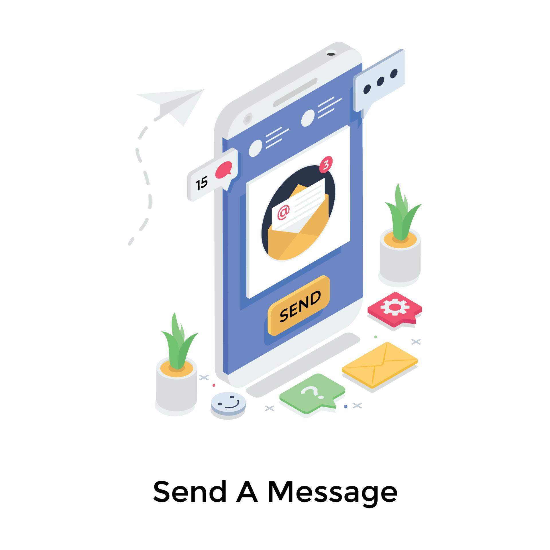 Send A Message 5134812 Vector Art at Vecteezy