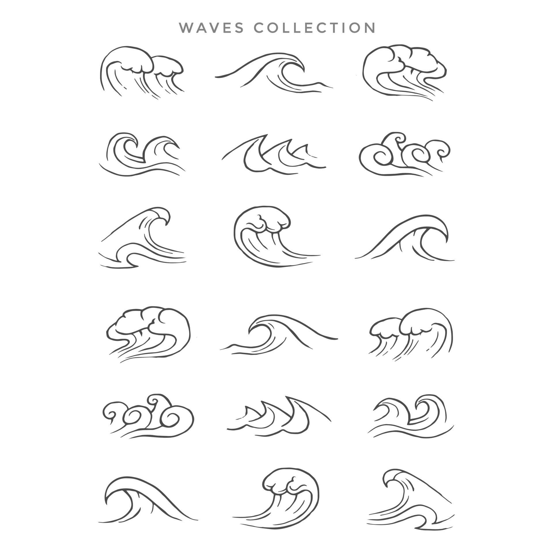 set of business logo design vector abstract wave 5135631 Vector Art at ...