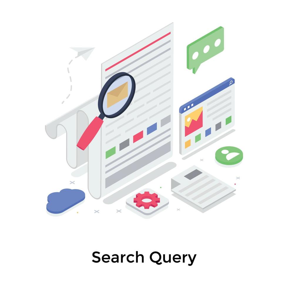 Search Query Concepts 5135738 Vector Art at Vecteezy