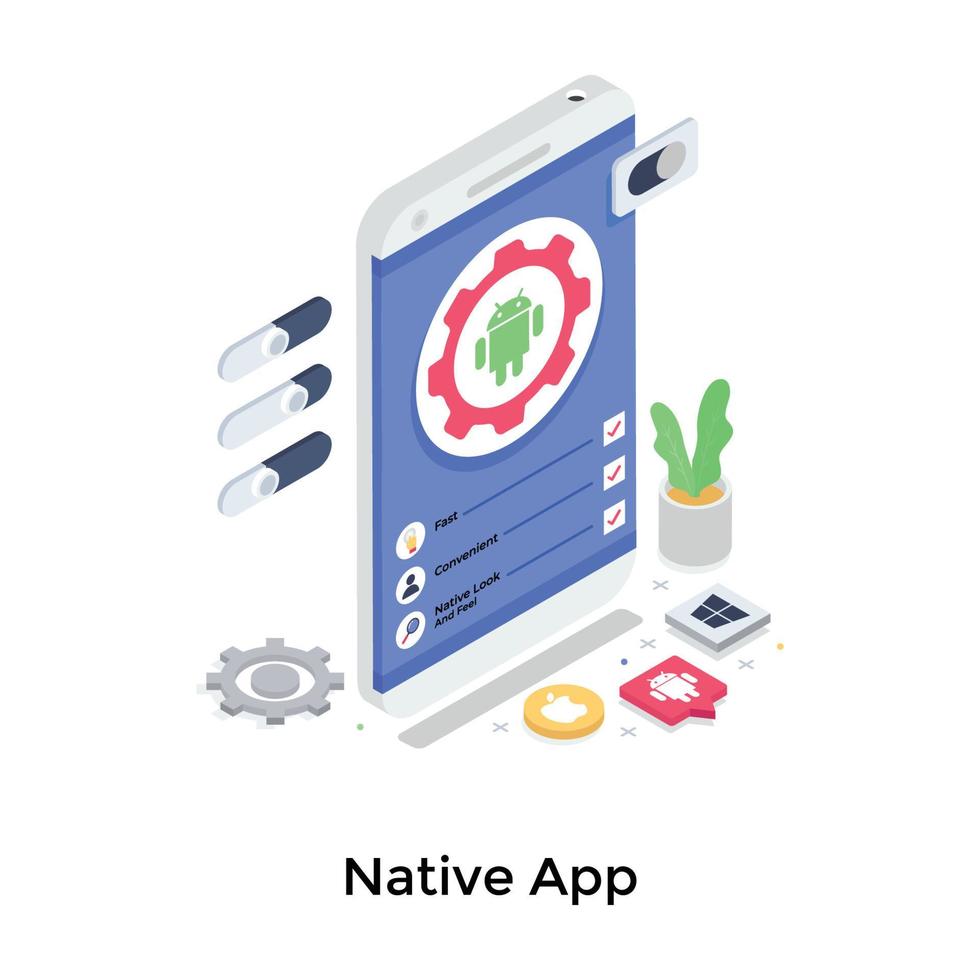 Native App Concepts 5136005 Vector Art at Vecteezy