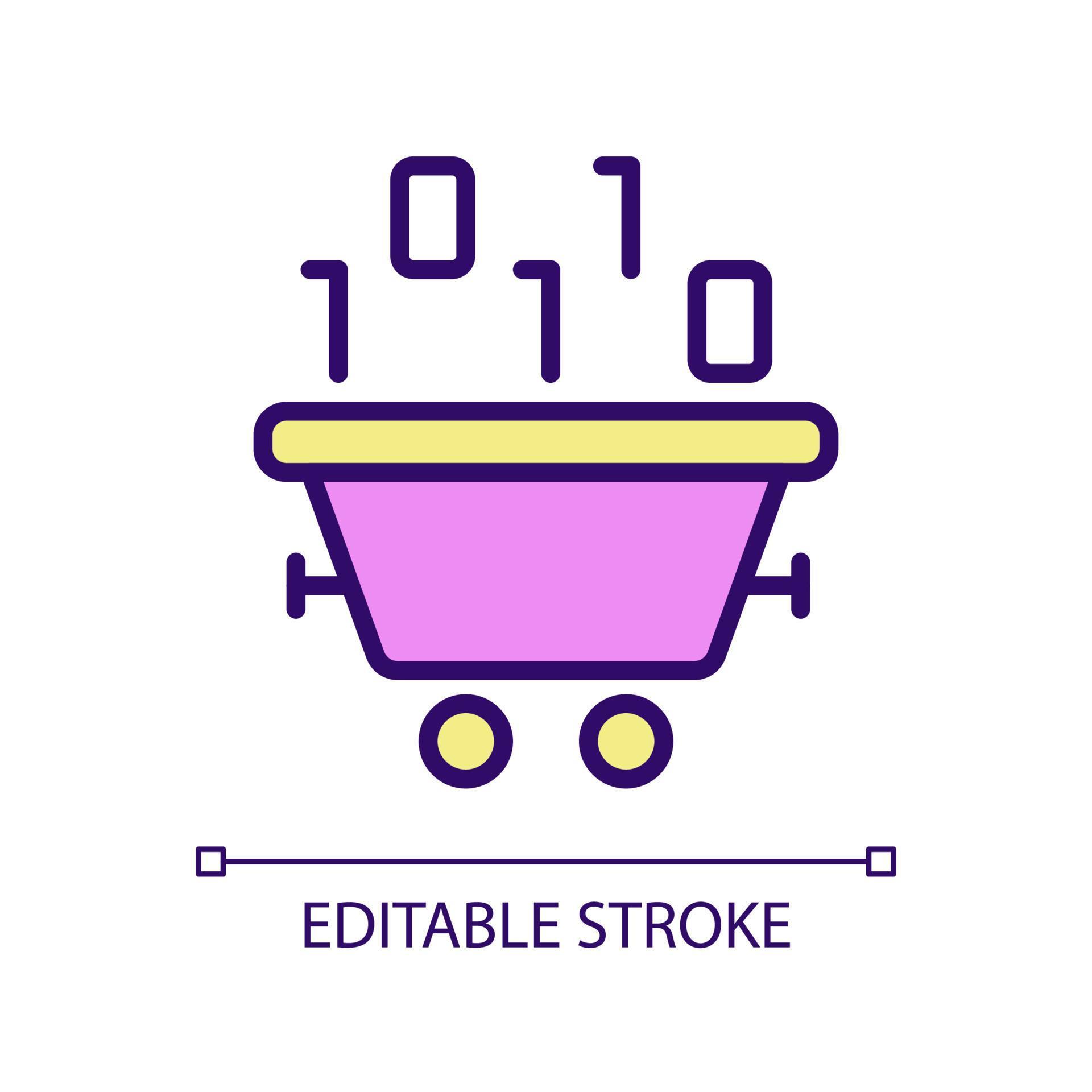 Data Mining Technology Rgb Color Pixel Perfect Icon Binary Code And