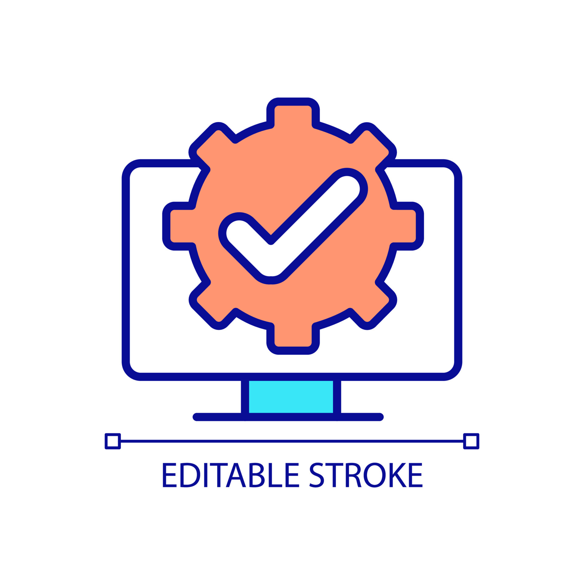 Correct Computer Settings Rgb Color Icon Operating System Adjustment And Setup Modify And