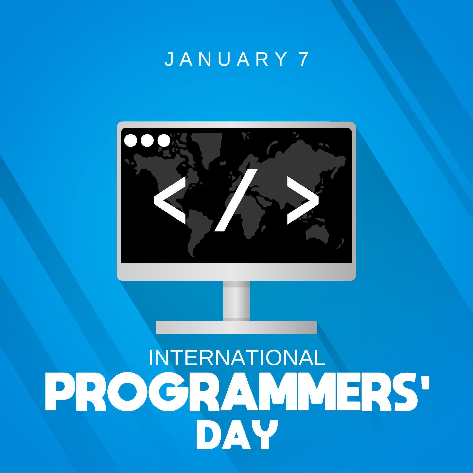 International programmers day theme template poster or banner. 5139113 Vector Art at Vecteezy