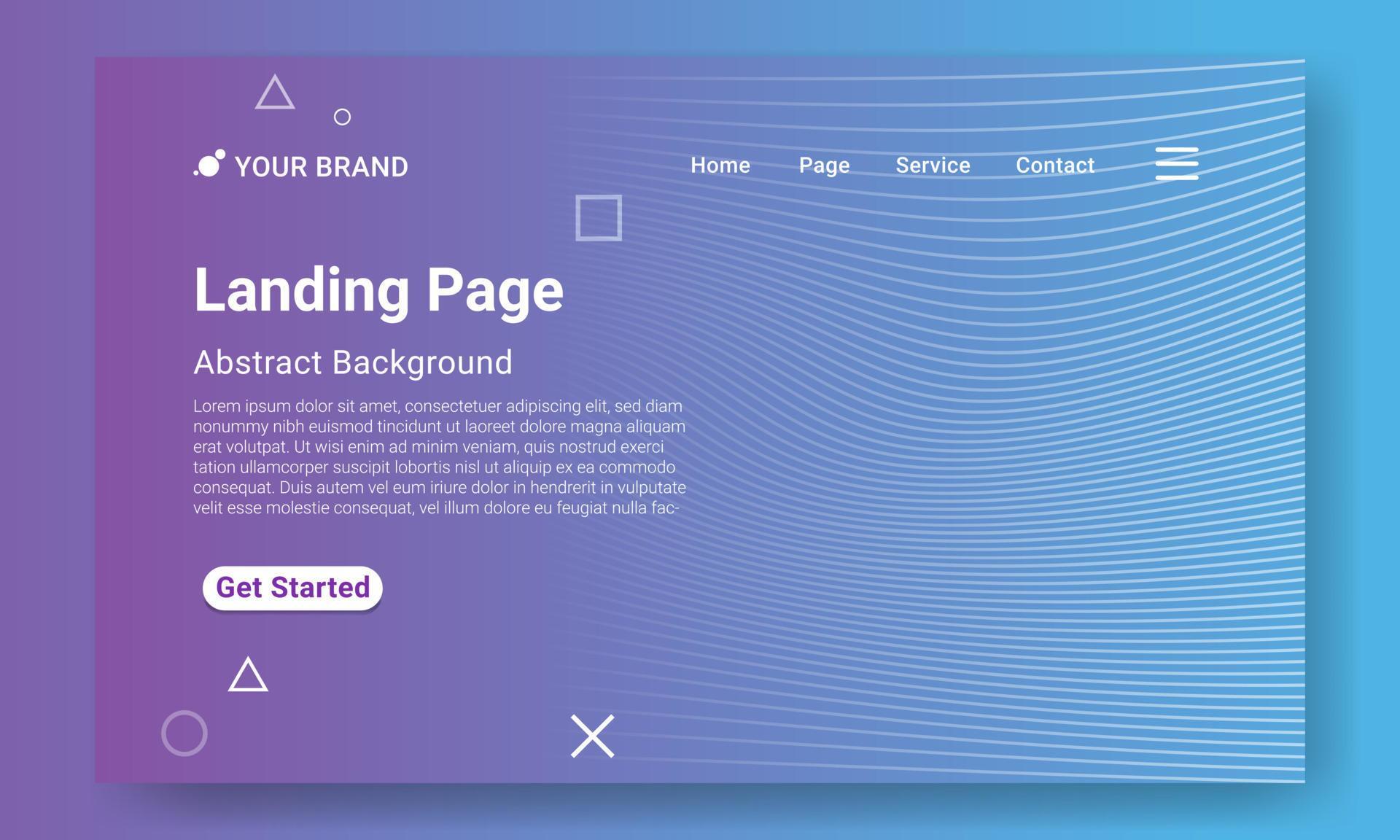 Modern Blue gradient geometric background with dynamic shapes, wave and ...