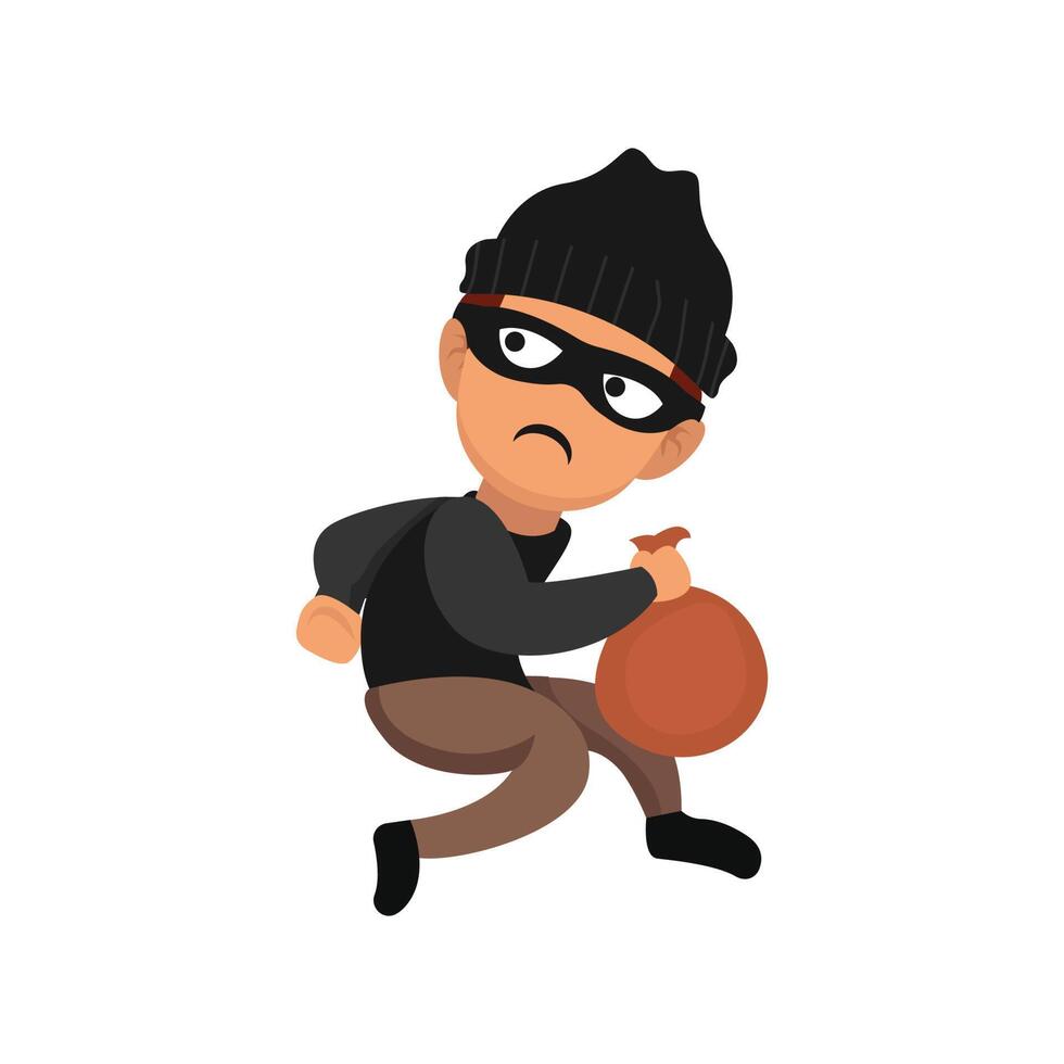 Thief Illustration Crime 5141435 Vector Art At Vecteezy