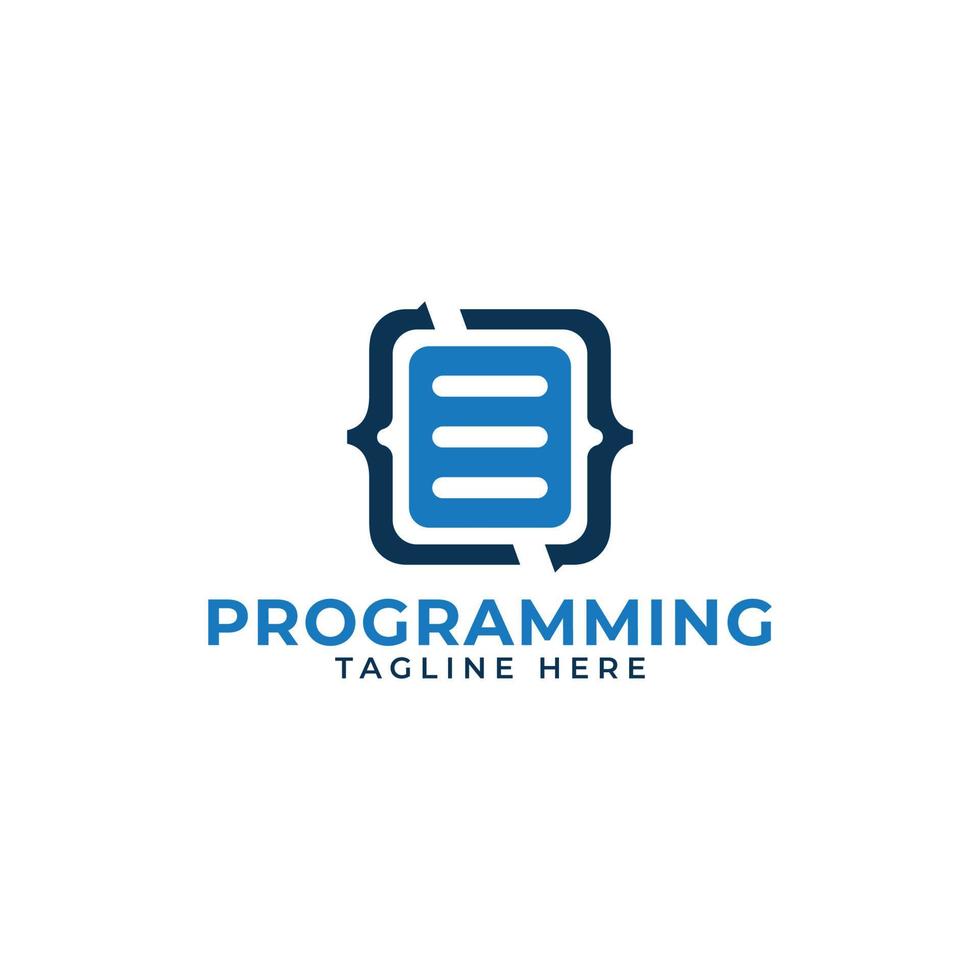 programming logo template vector design 5145507 Vector Art at Vecteezy