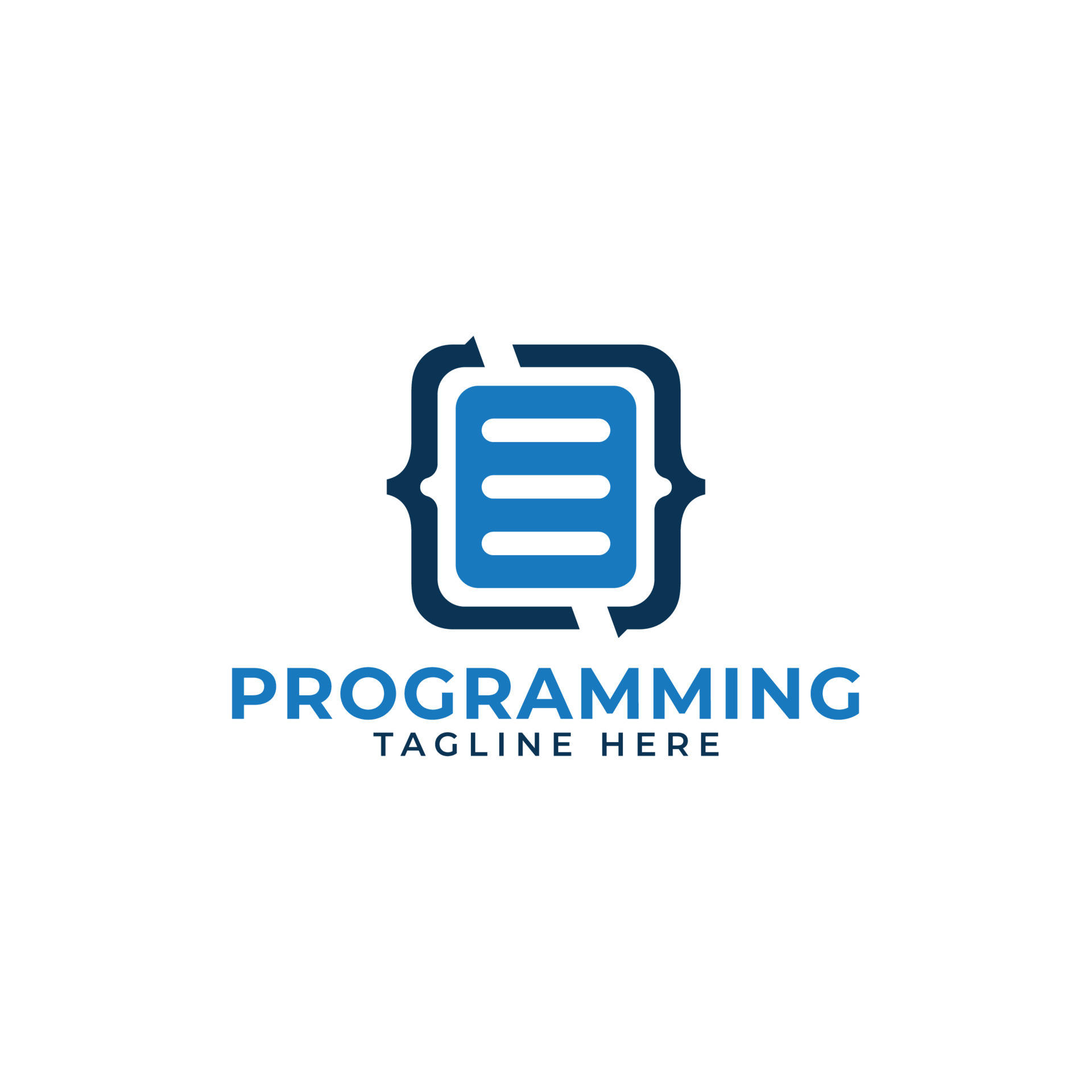 diseño de vector de plantilla de logotipo de programación 5145507 ...