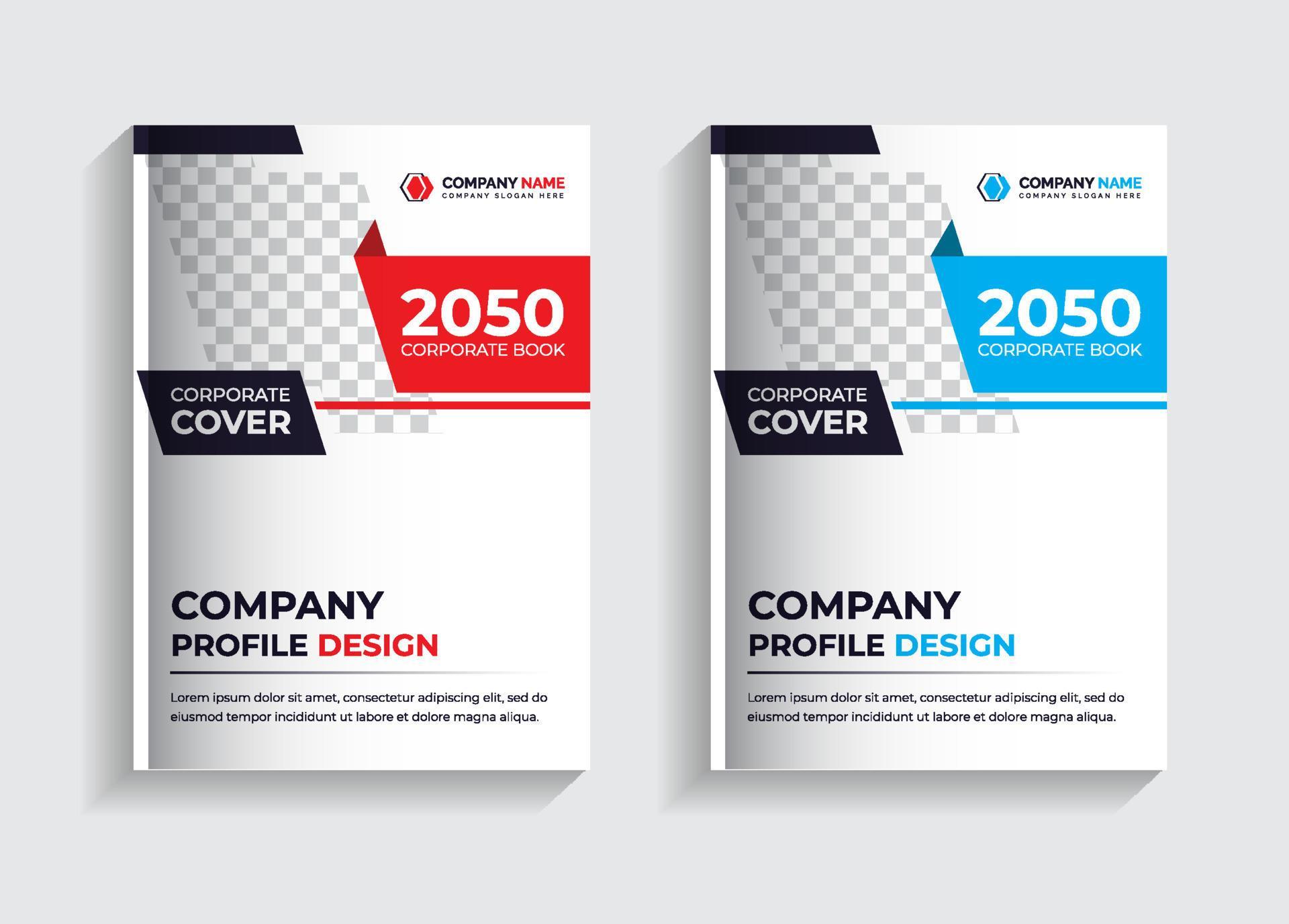 Corporate Business Book Cover Template Design, Social Media Post and ...