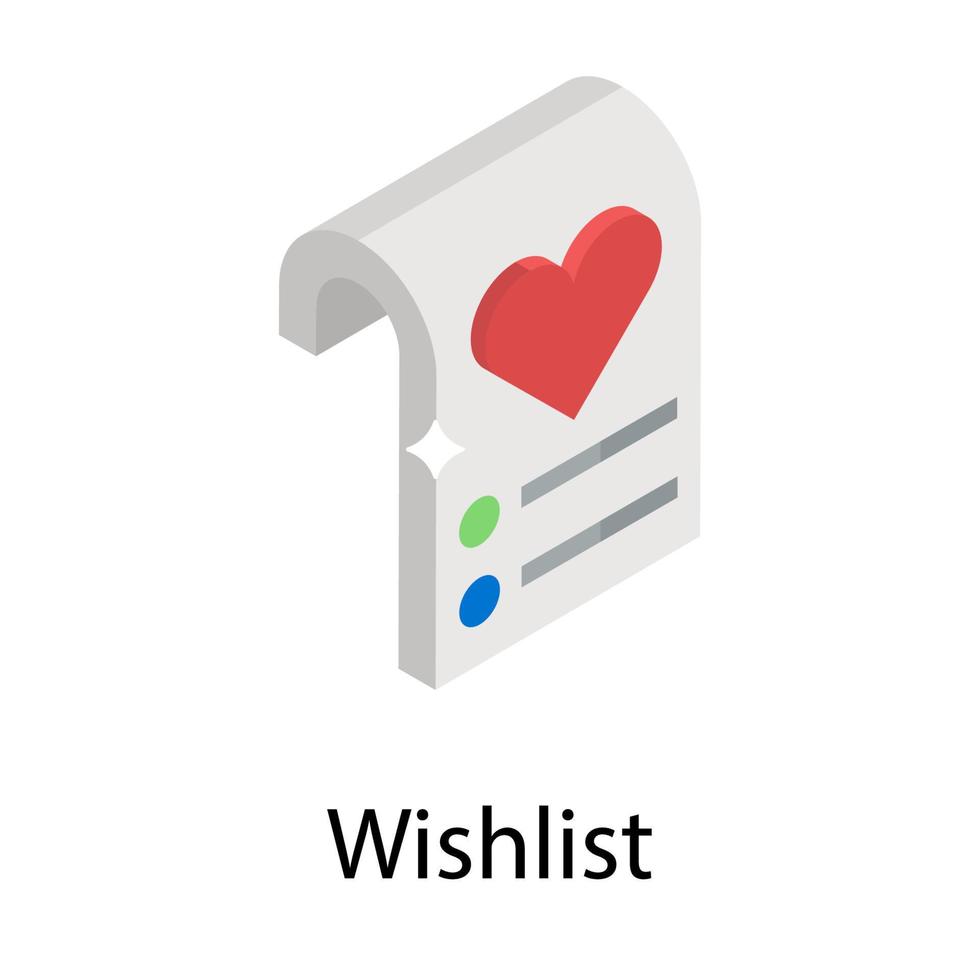 Trendy Wishlist Concepts 5147285 Vector Art at Vecteezy