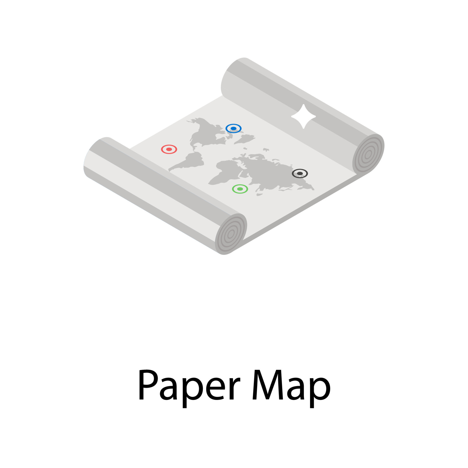 Paper Map Concepts 5147327 Vector Art at Vecteezy