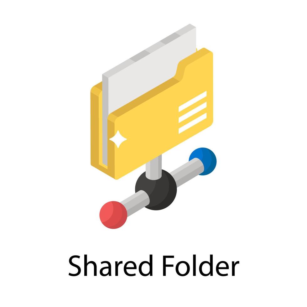 Shared Folder Concepts 5147401 Vector Art at Vecteezy
