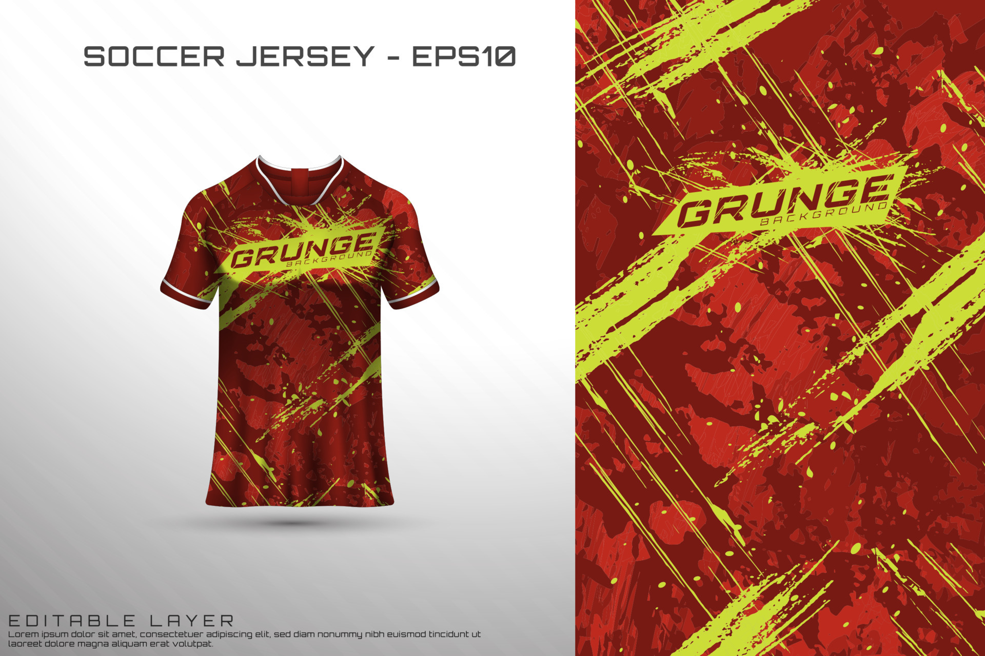 Sports Jersey And T Shirt Template Sports Jersey Design Vector Mockup