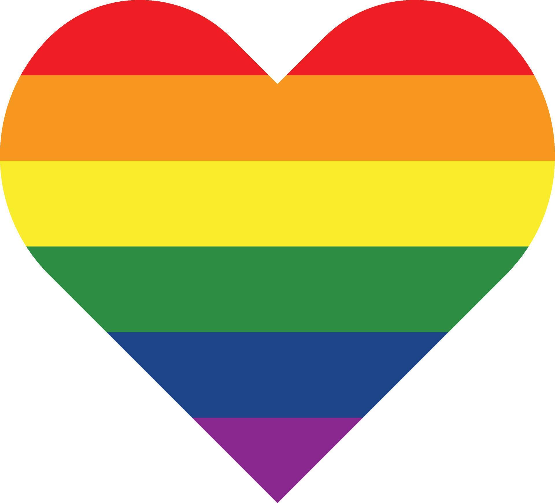Heart Pride Rainbow Colored Flag Background 5153761 Vector Art at Vecteezy