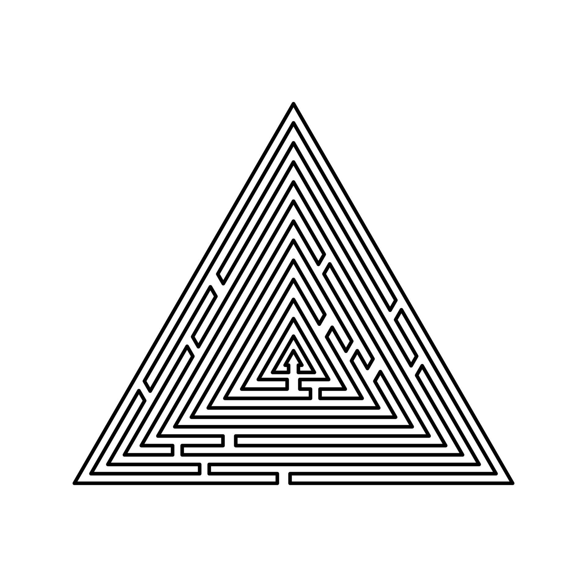 Triangular labyrinth Maze conundrum Labyrinth 5158602 Vector Art at ... Triangular labyrinth Maze conundrum Labyrinth 5158602 Vector Art at ...