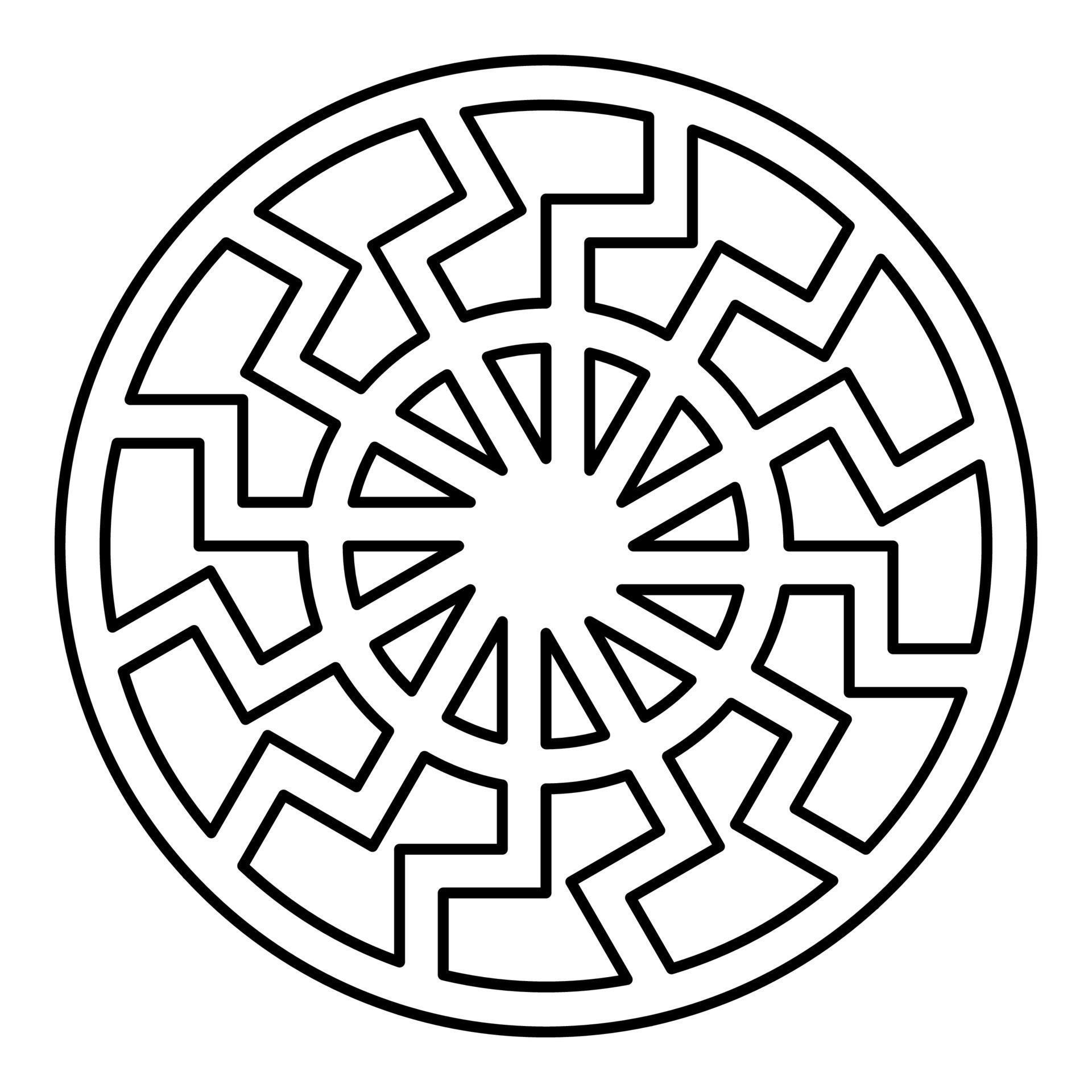 Black sun symbol icon black color vector 5159577 Vector Art at Vecteezy