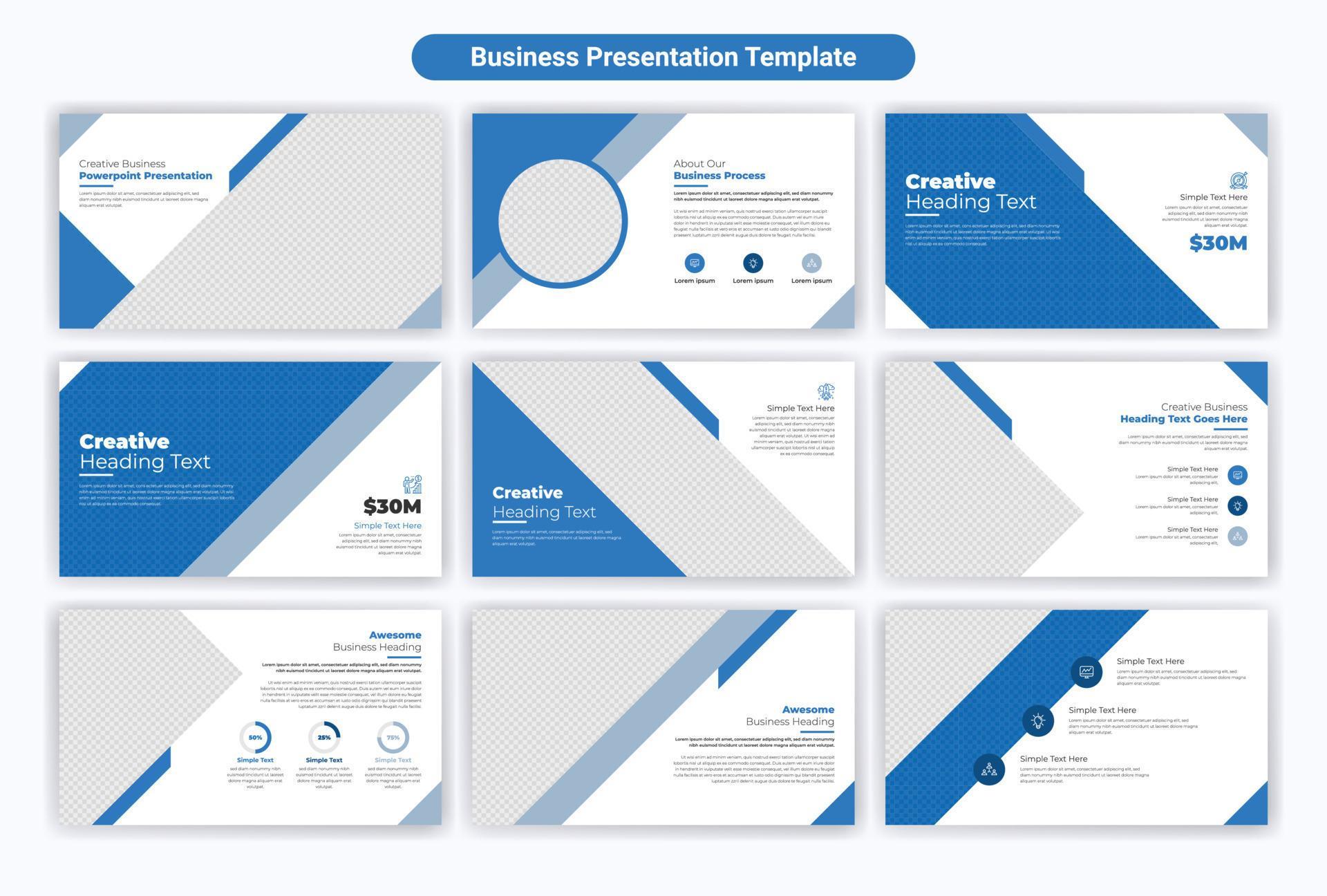Creative business PowerPoint presentation slides template design. Use ...