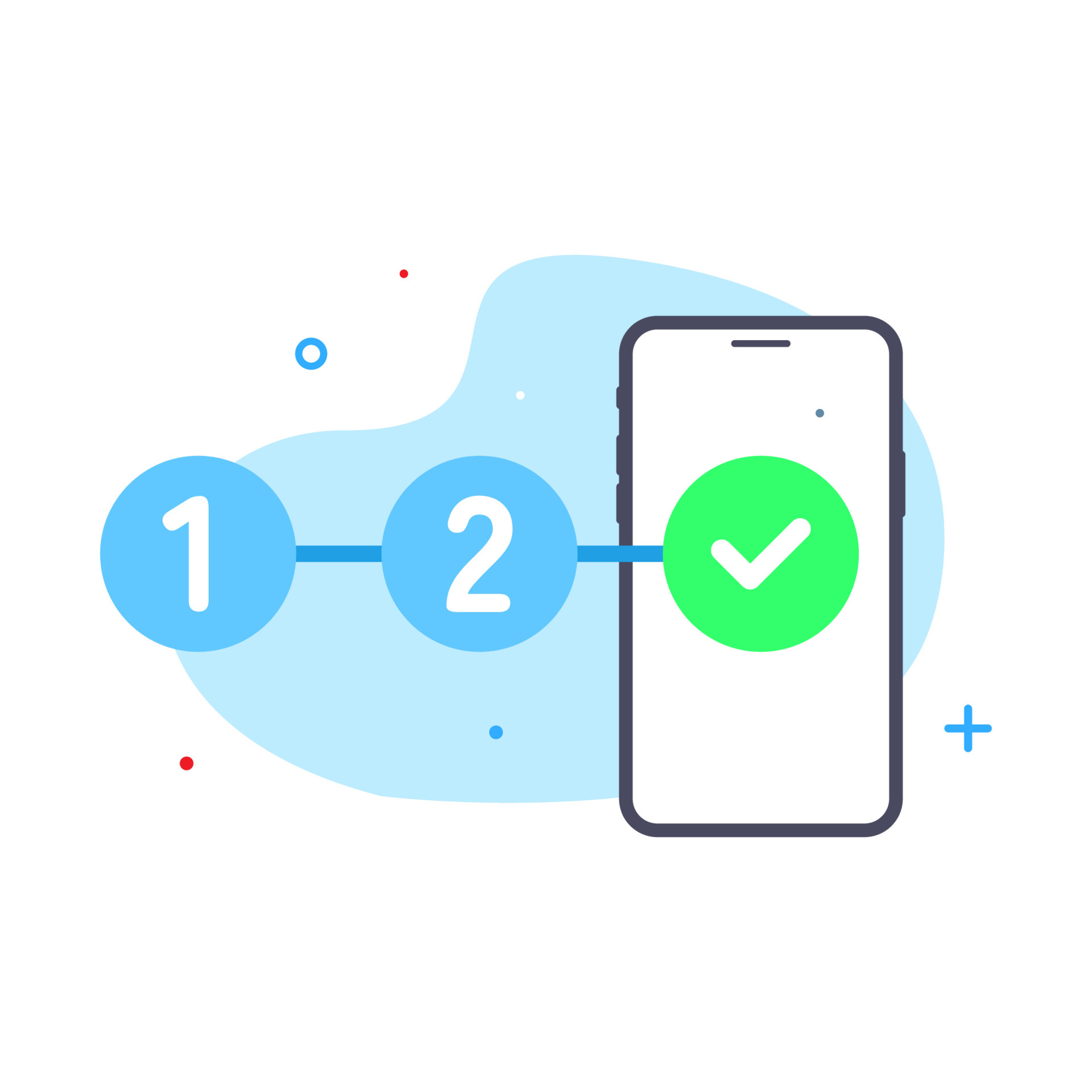 easy to use, mobile app concept illustration flat design vector eps10 ...